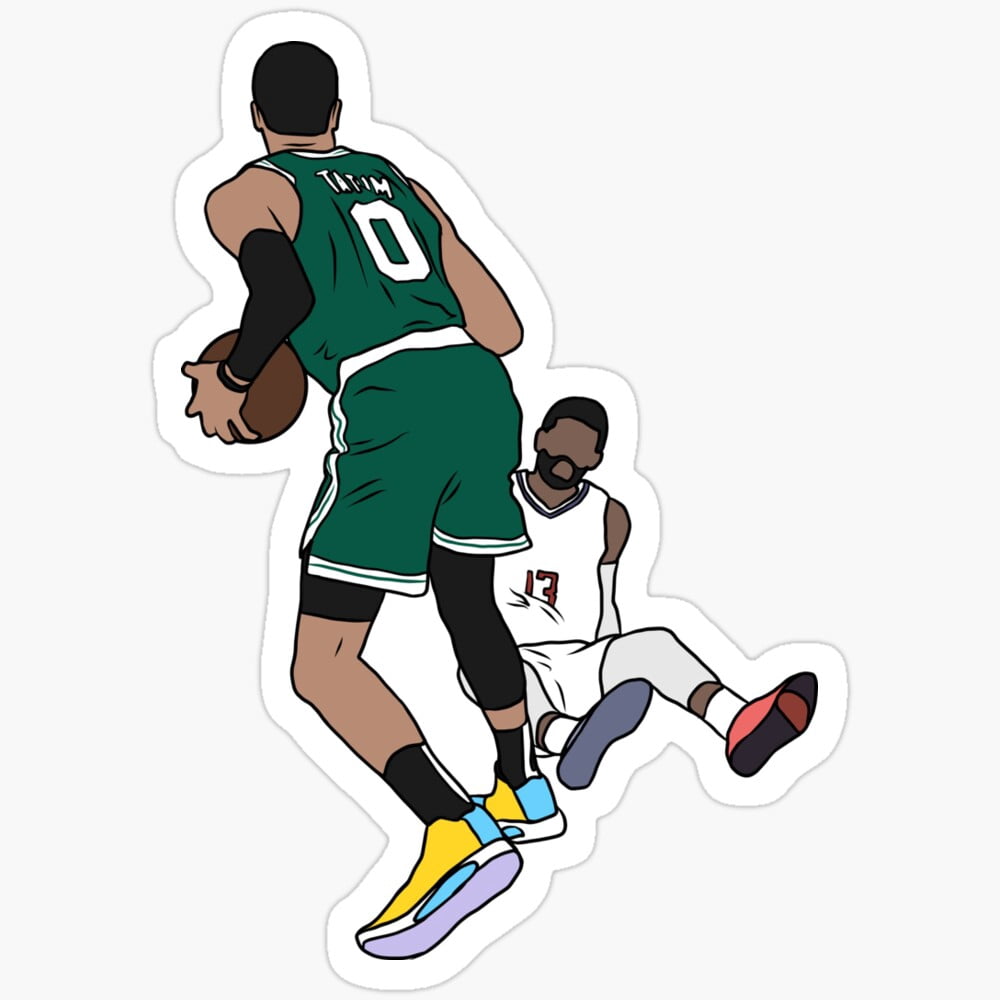 Jayson Tatum Crosses Over Paul George Sticker Phone Decal Water Bottle ...