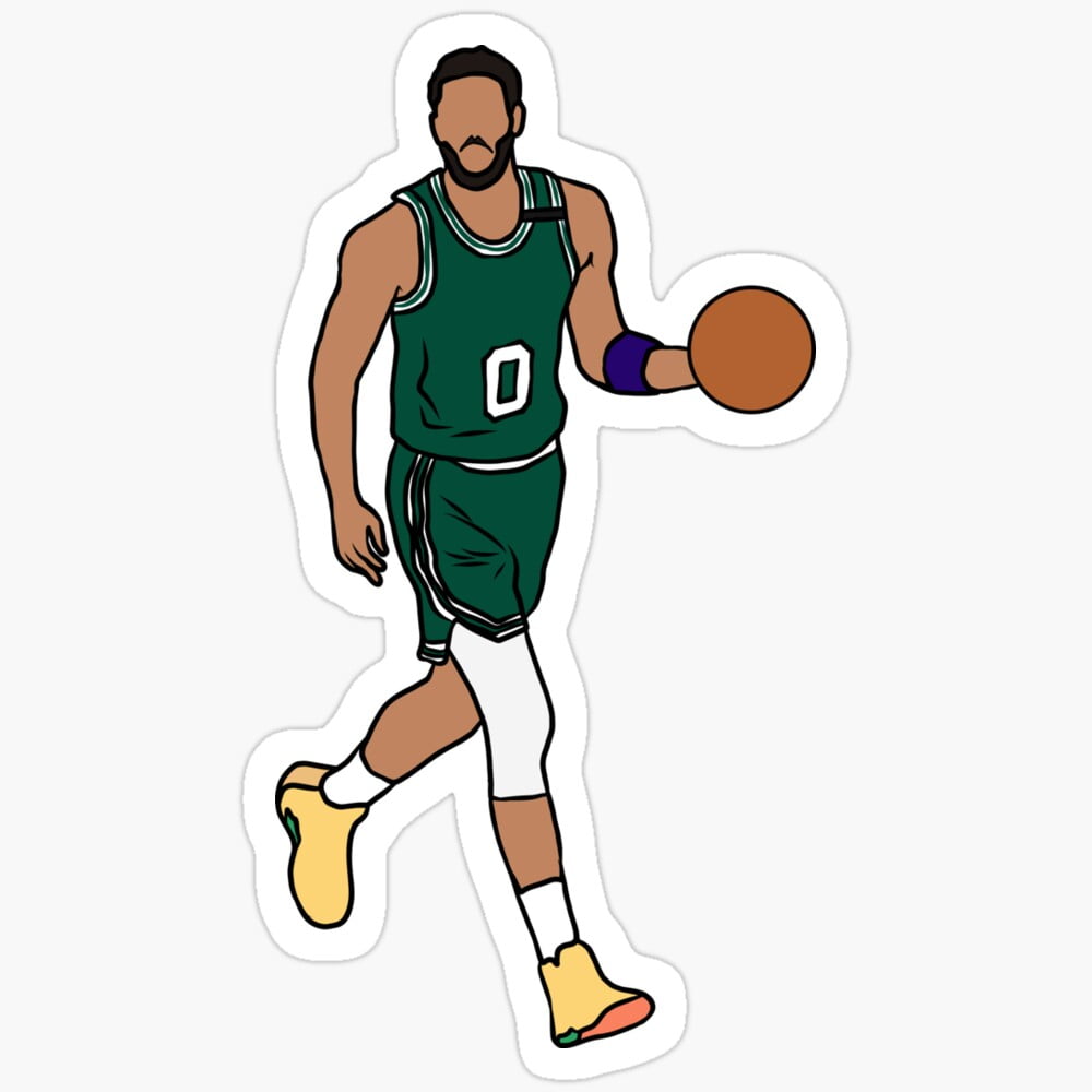 Jayson Tatum Dribbling Sticker Phone Decal Water Bottle Stickers Car ...