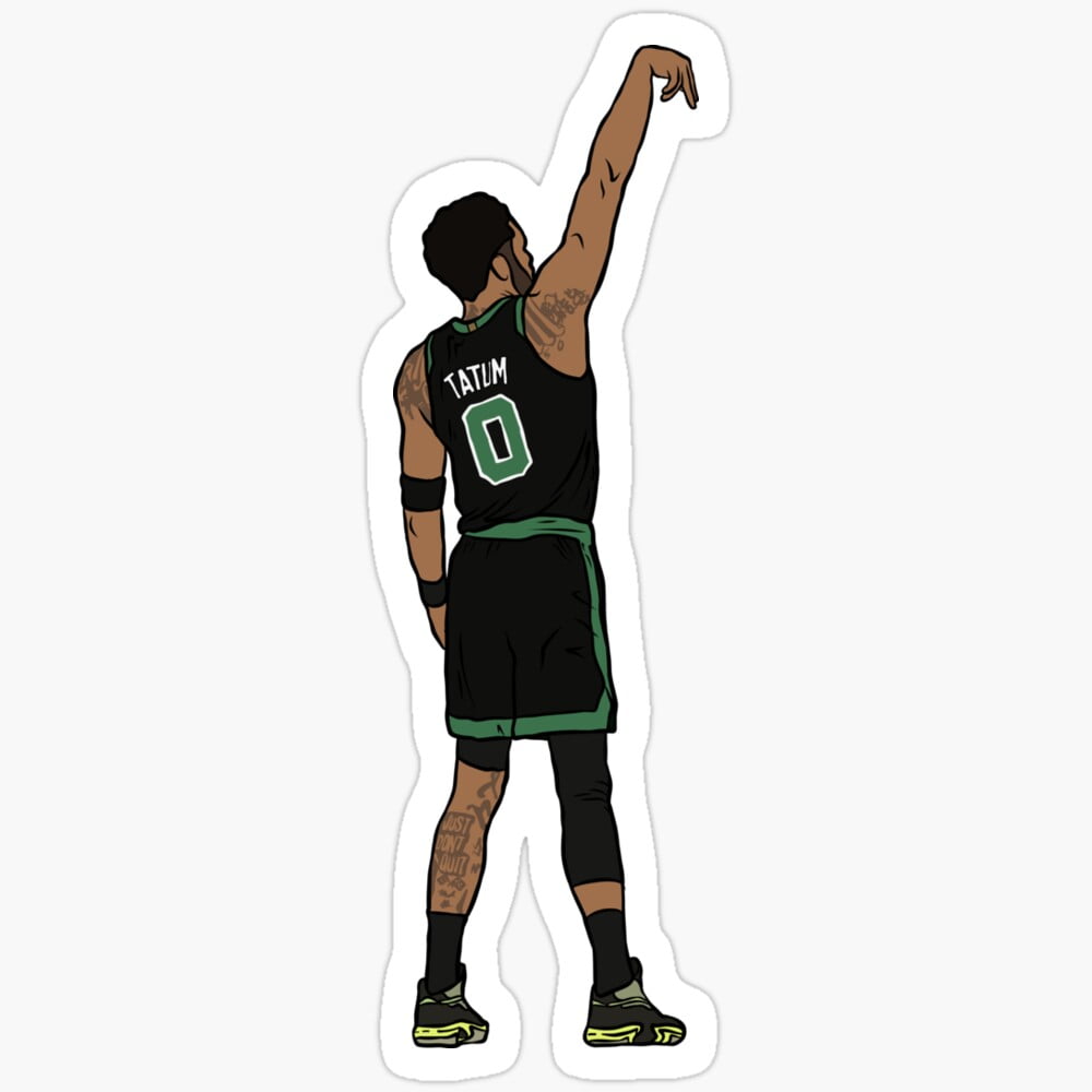 Jayson Tatum Holds The Release Sticker Phone Decal Water Bottle ...
