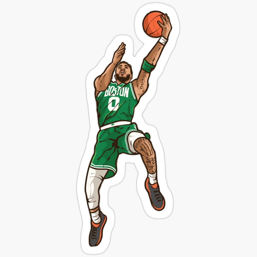 Jayson Tatum Layup Sticker Phone Decal Water Bottle Stickers Car Decals ...