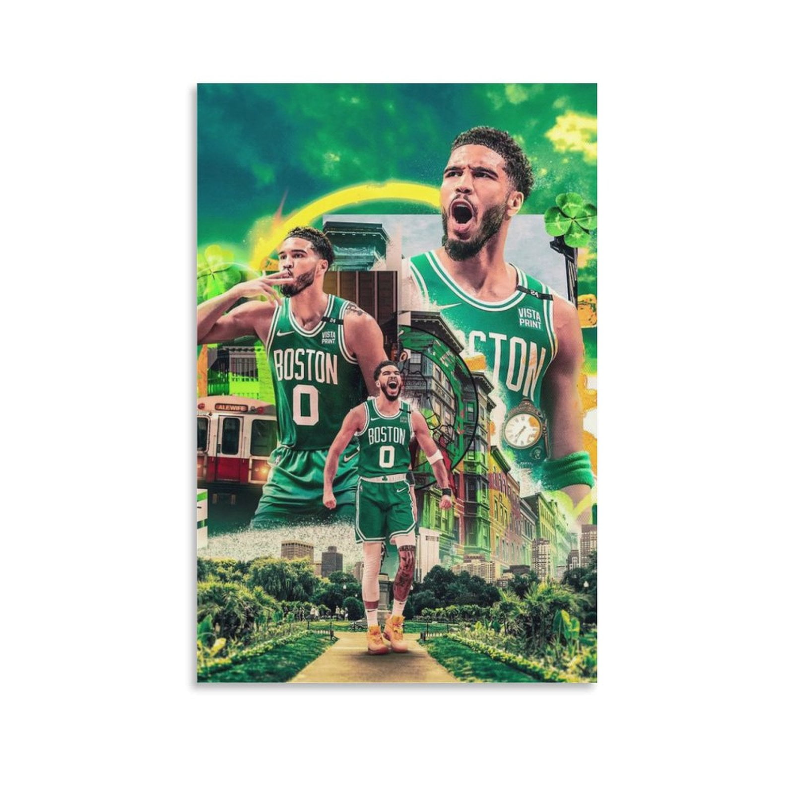 Jayson Tatum Poster Basketball Poster (10) Canvas Wall Art Poster ...