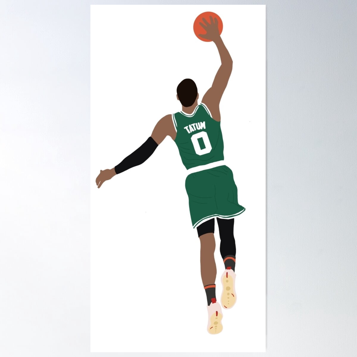 Jayson Tatum Poster Wall Art, Modern Wall Decor, 8x12 UNFRAMED ...