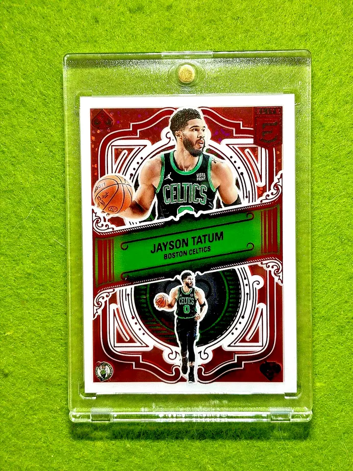 Jayson Tatum WHITE SPARKLE PRIZM CLEAR Card ASIA RED SSP 2022 Elite ...