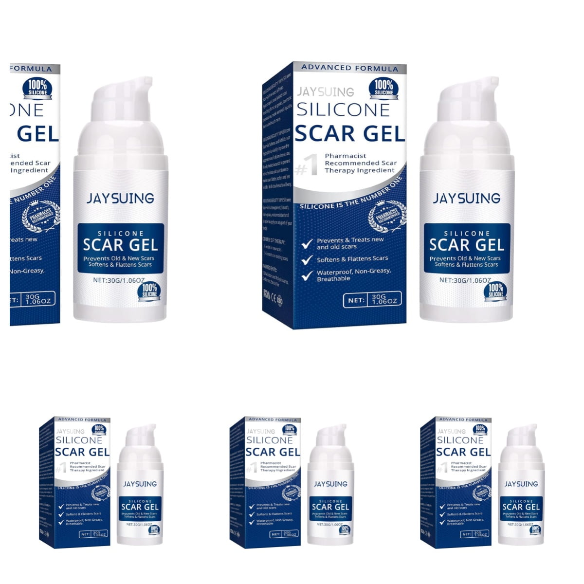 Scar Gel Scar Cream for Scars C-Section Stretch Marks Acne Injury Burns ...