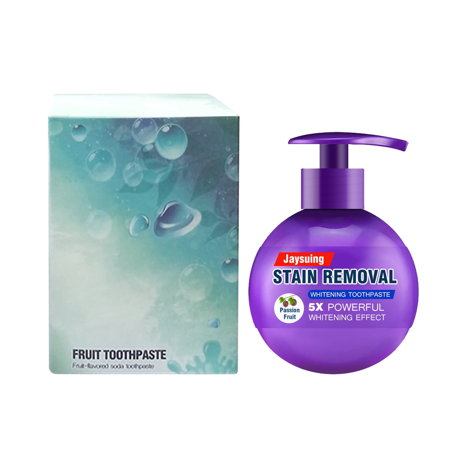 Jaysuing Soda Blueberry Passion Fruit Toothpaste Press Toothpaste Oral ...