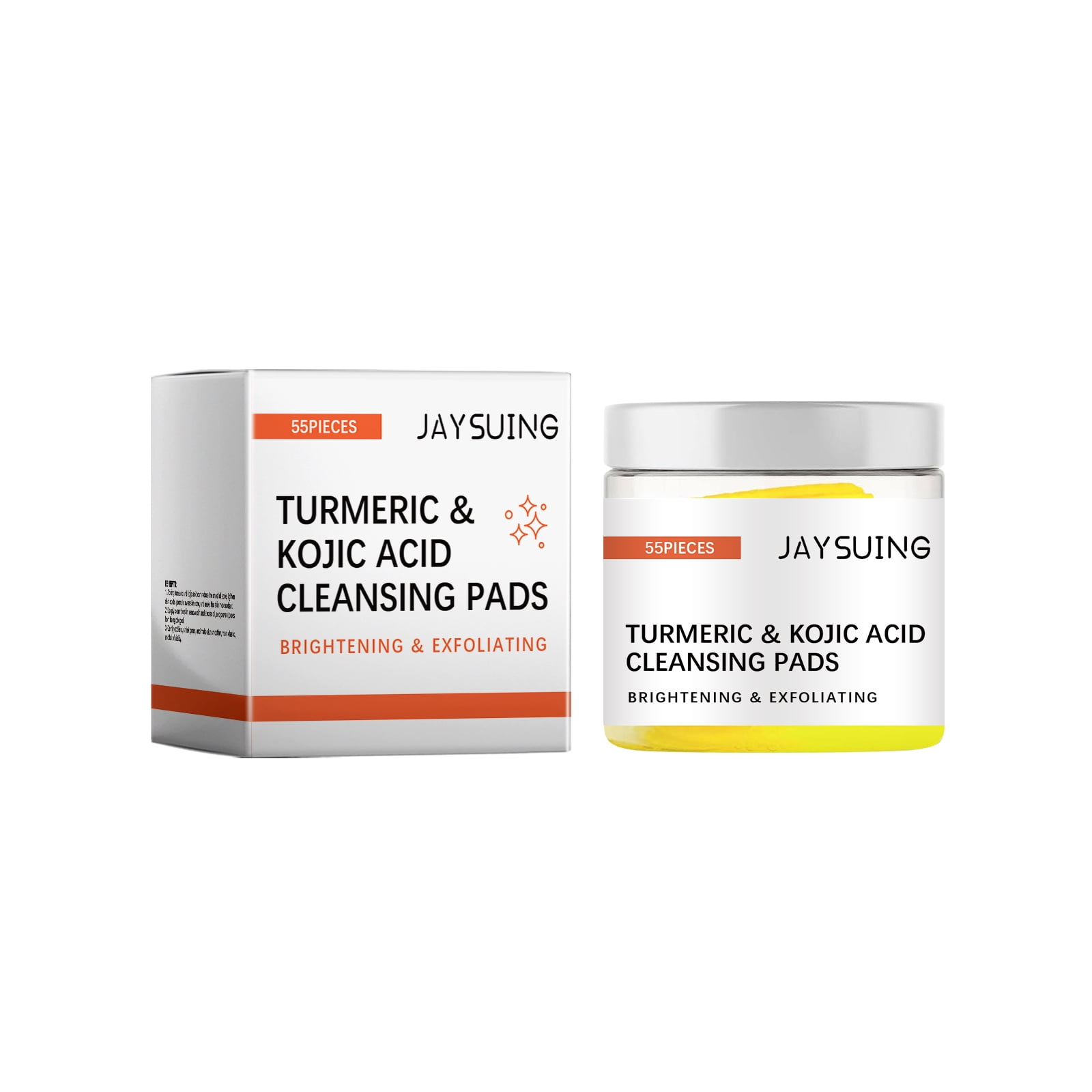 Jaysuing Turmeric Acid Cleanser Pad, Gently Cleans Facial Skin Pores ...