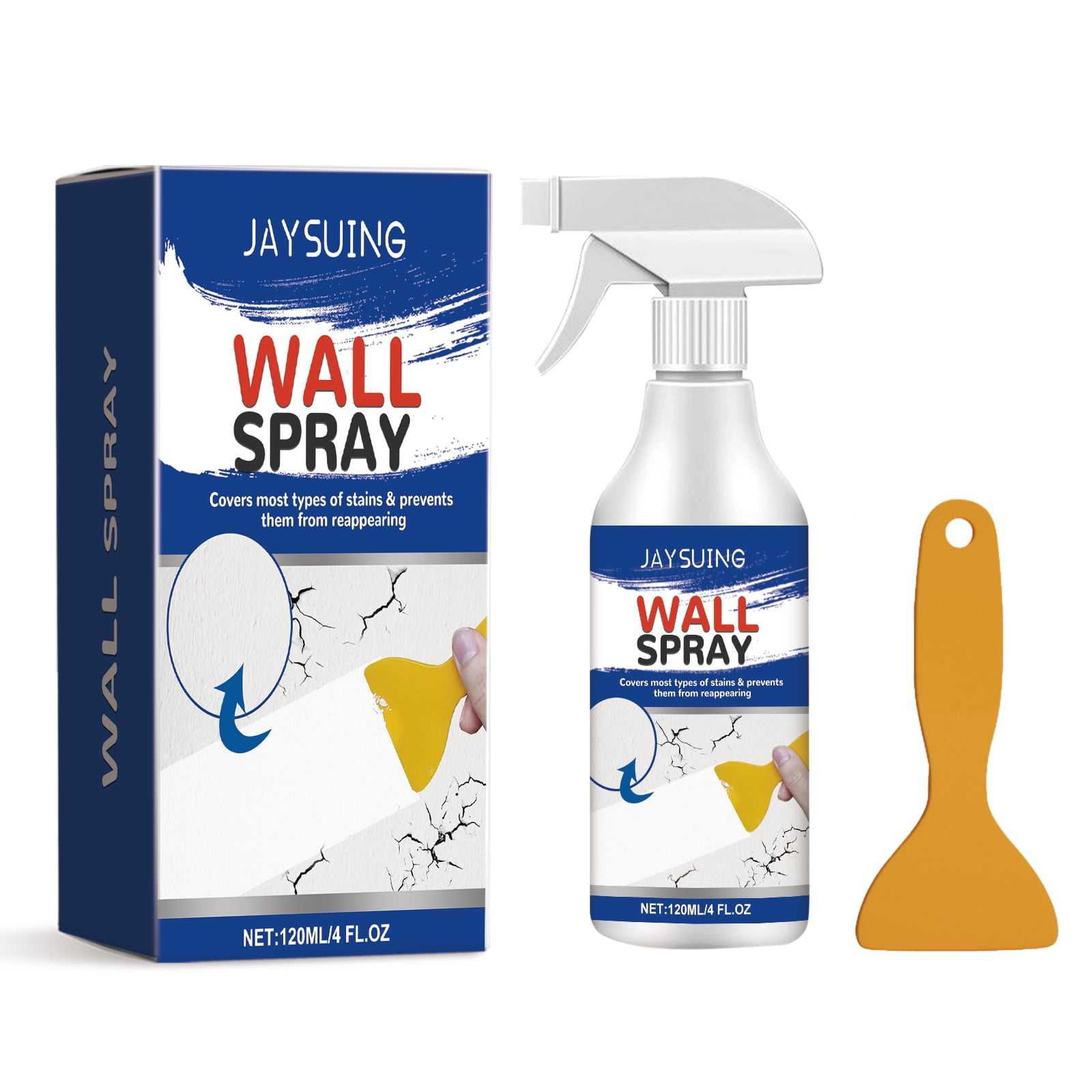 Jaysuing Wall Repair Spray Paint Decontamination Waterproof Fast Paint ...