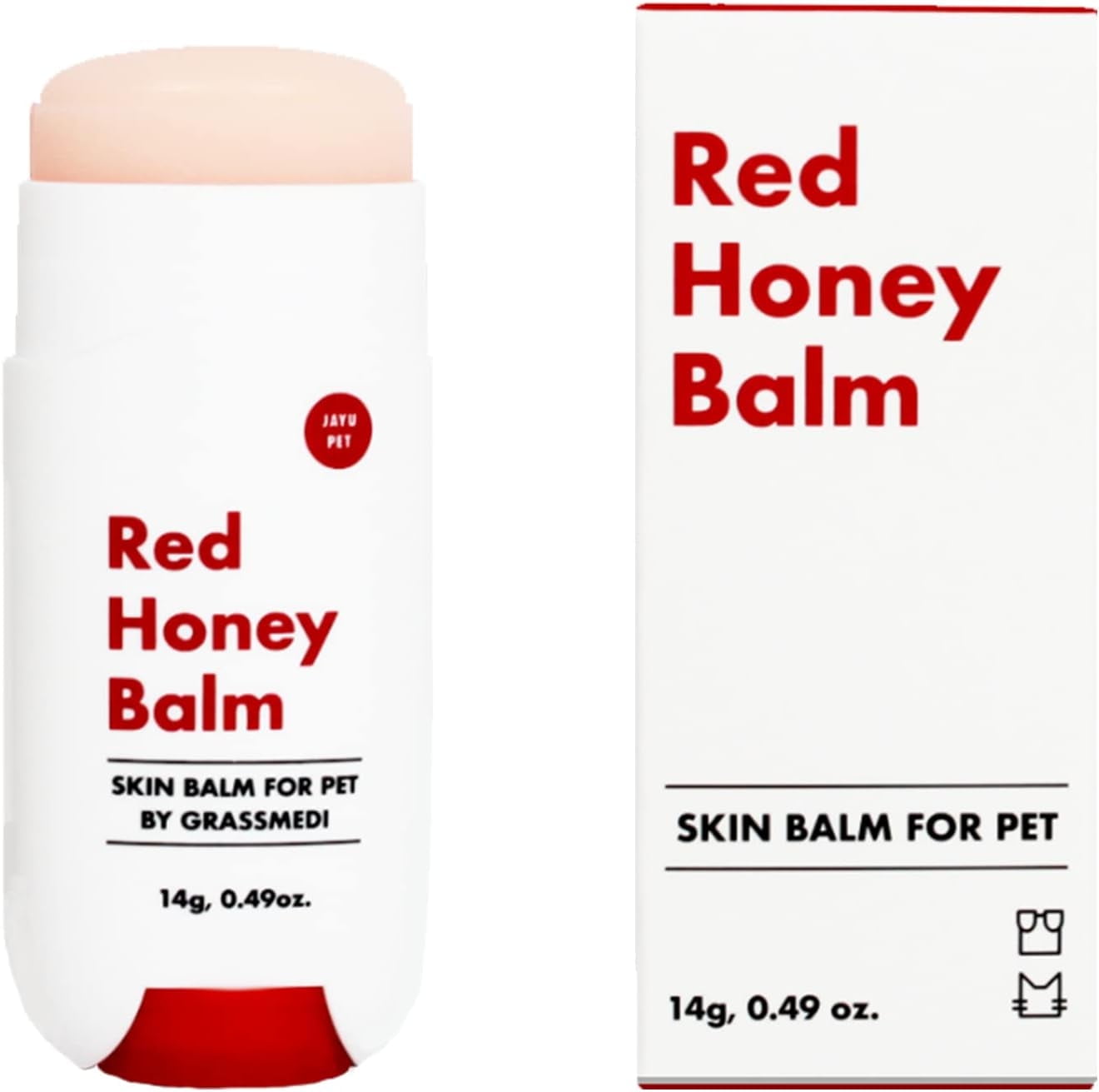 Jayu Pet Red Honey Balm - Dog & Cat Skin, Paw, Nose Moisturizer, Hotspot Relief, 14g - Walmart.com