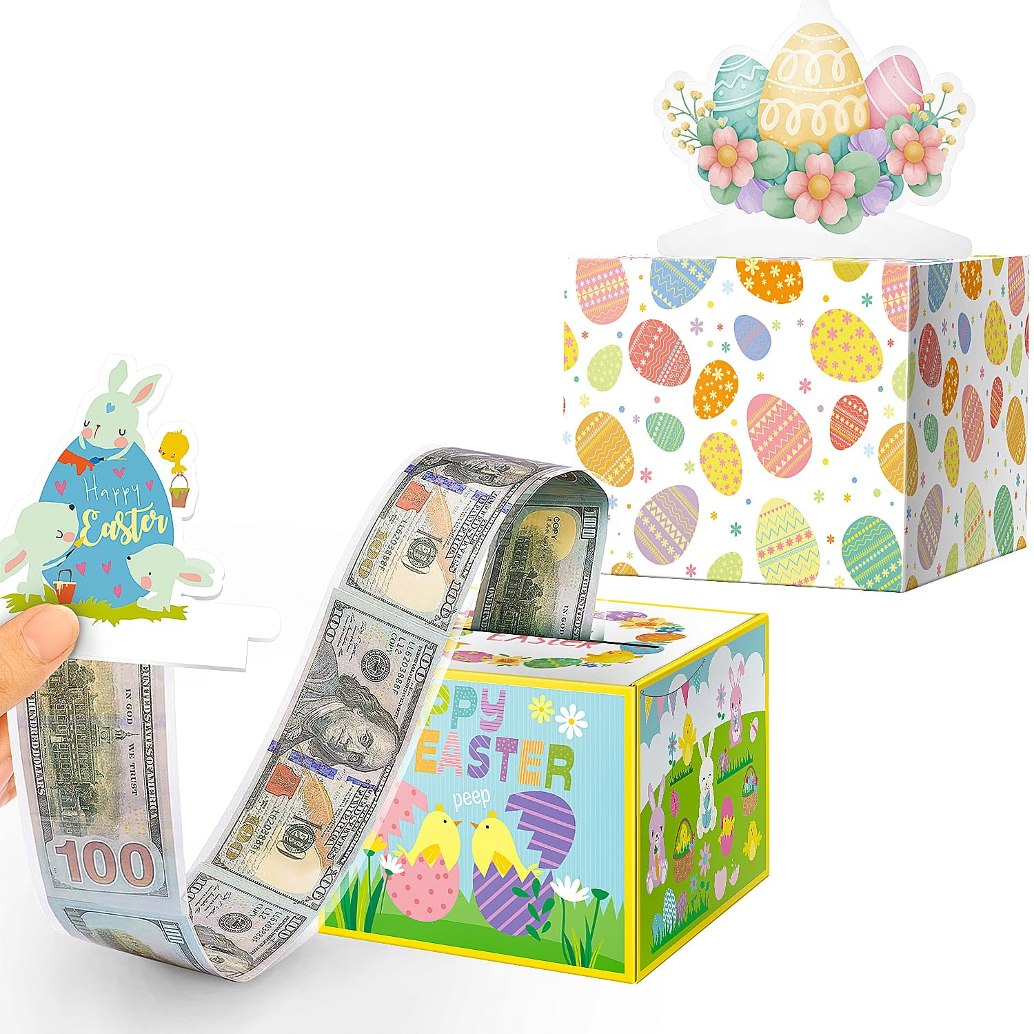 Jaywayang 2PCS Easter Surprise SSF20 Money Box for Gift, Happy Easter ...