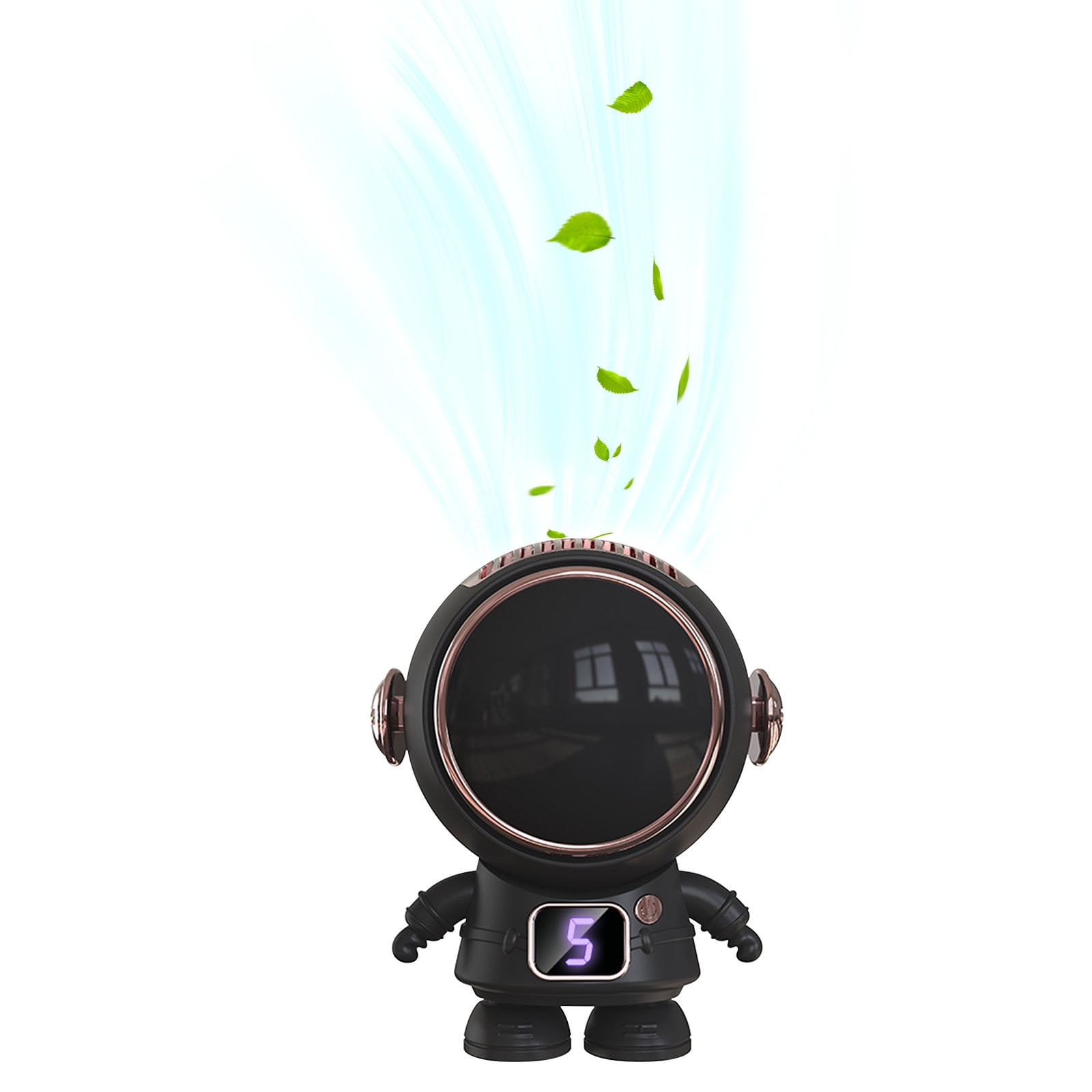 Jayyouu Usb Small Fan Neck Handheld Lazy Portable Lanyard Mini Leafless ...