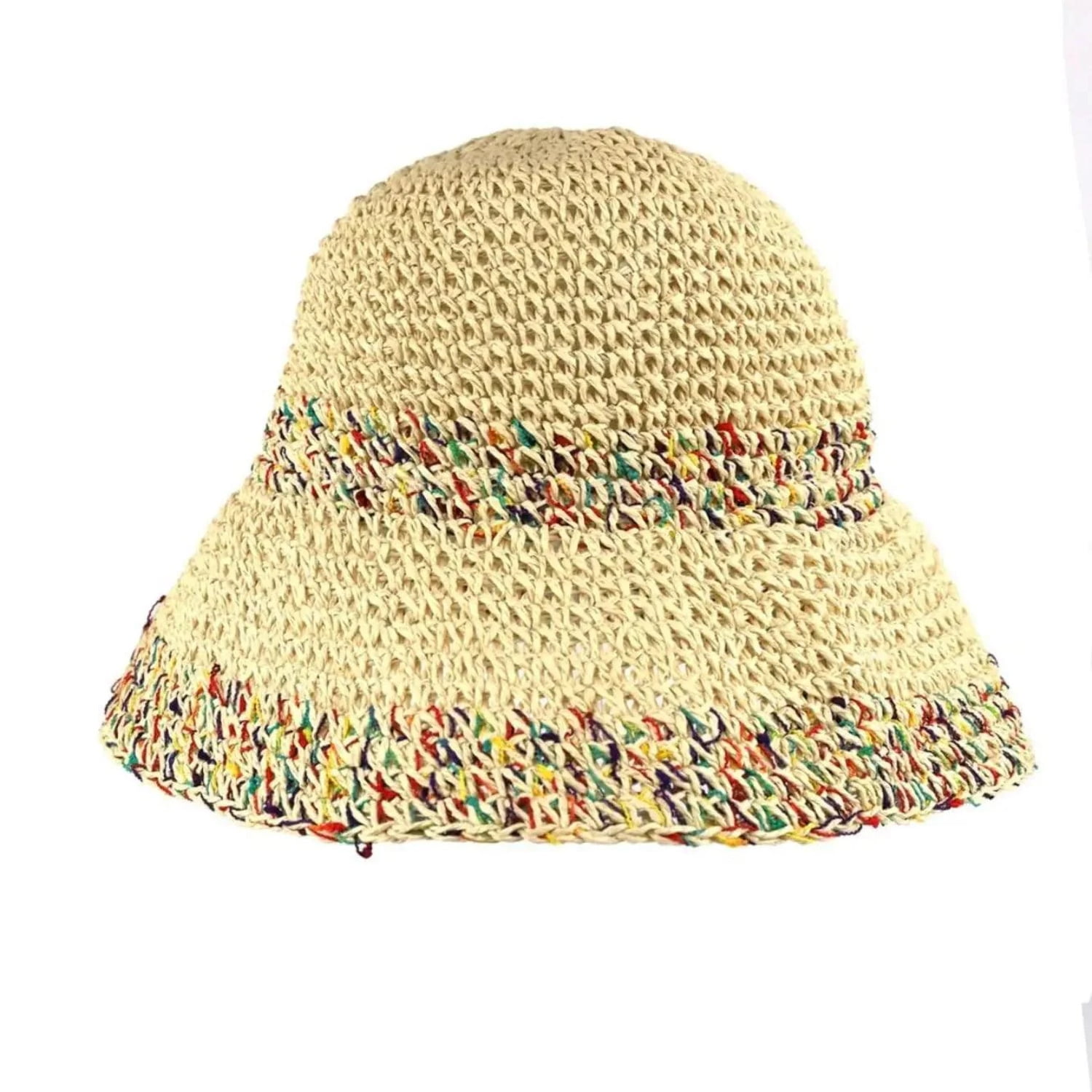 Jazmine Multi Color Straw Bucket Hat - Walmart.com
