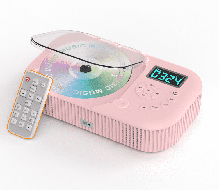 Jazmm Portable CD Player, Rechargeable Bluetooth CD Players for Home ...