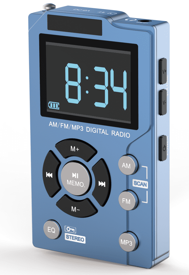 Jazmm Radios Portable AM FM with MP3 Player, Digital Mini Pocket Radio ...