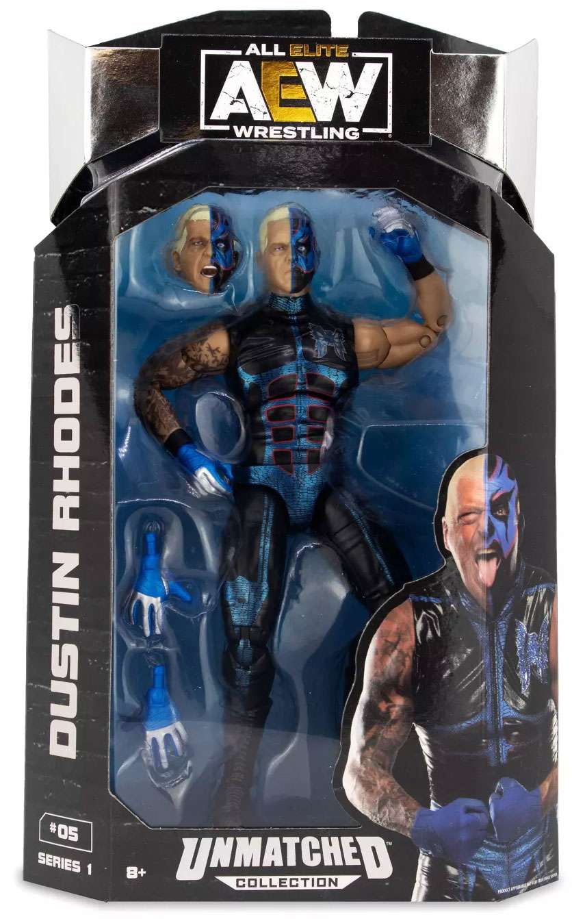 Jazwares AEW Dustin Rhodes Action Figure - Unmatched Collection Toy ...