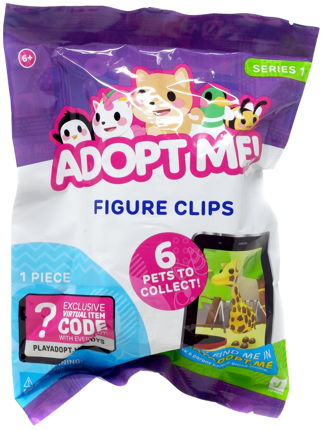 Jazwares Adopt Me! Series 1 Blind Bag, Random Mini Pet Action Figure ...