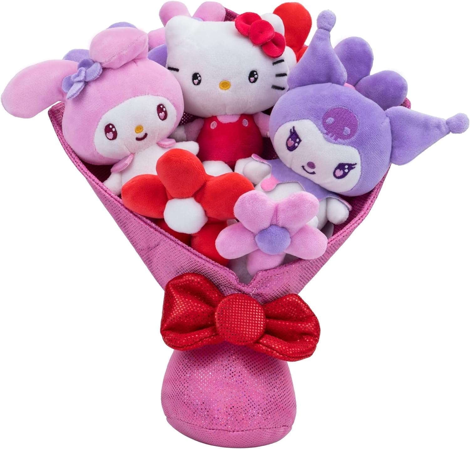 Sanrio Hello Kitty & Friends 12-Inch Plush Valentine's Day Bouquet Gift ...