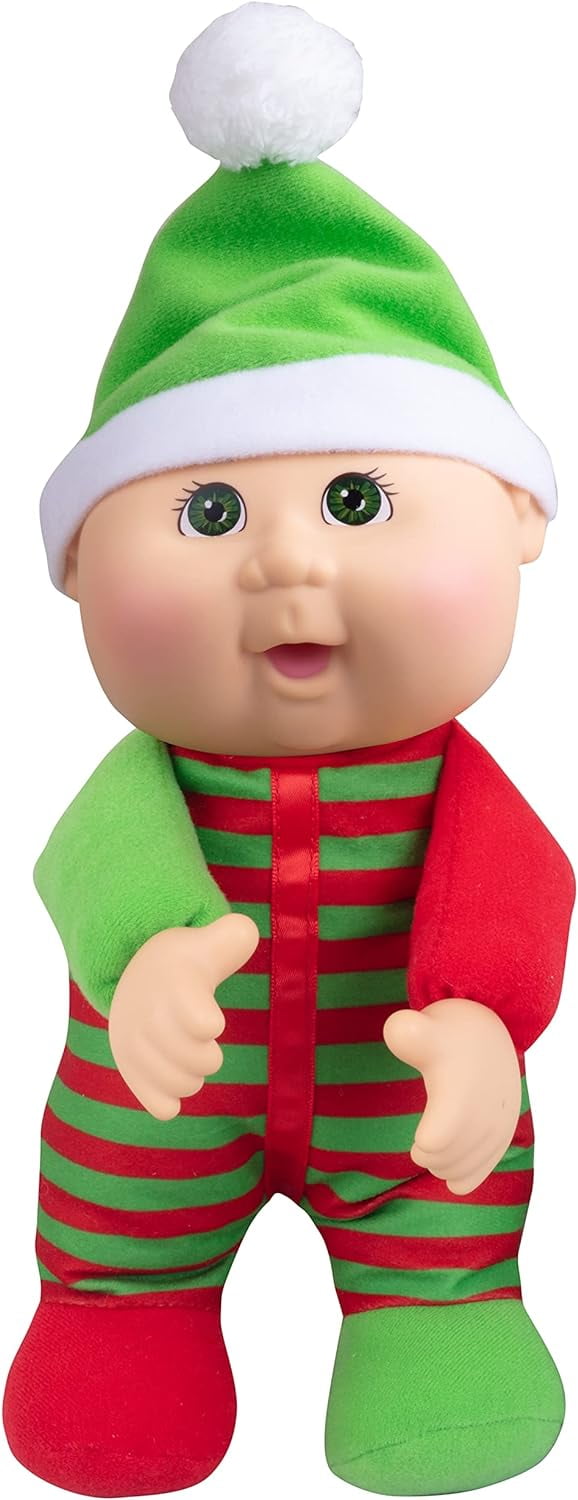"Cabbage Patch Kids Cutie Kane Christmas Elf - 9"" Collectible Baby ...