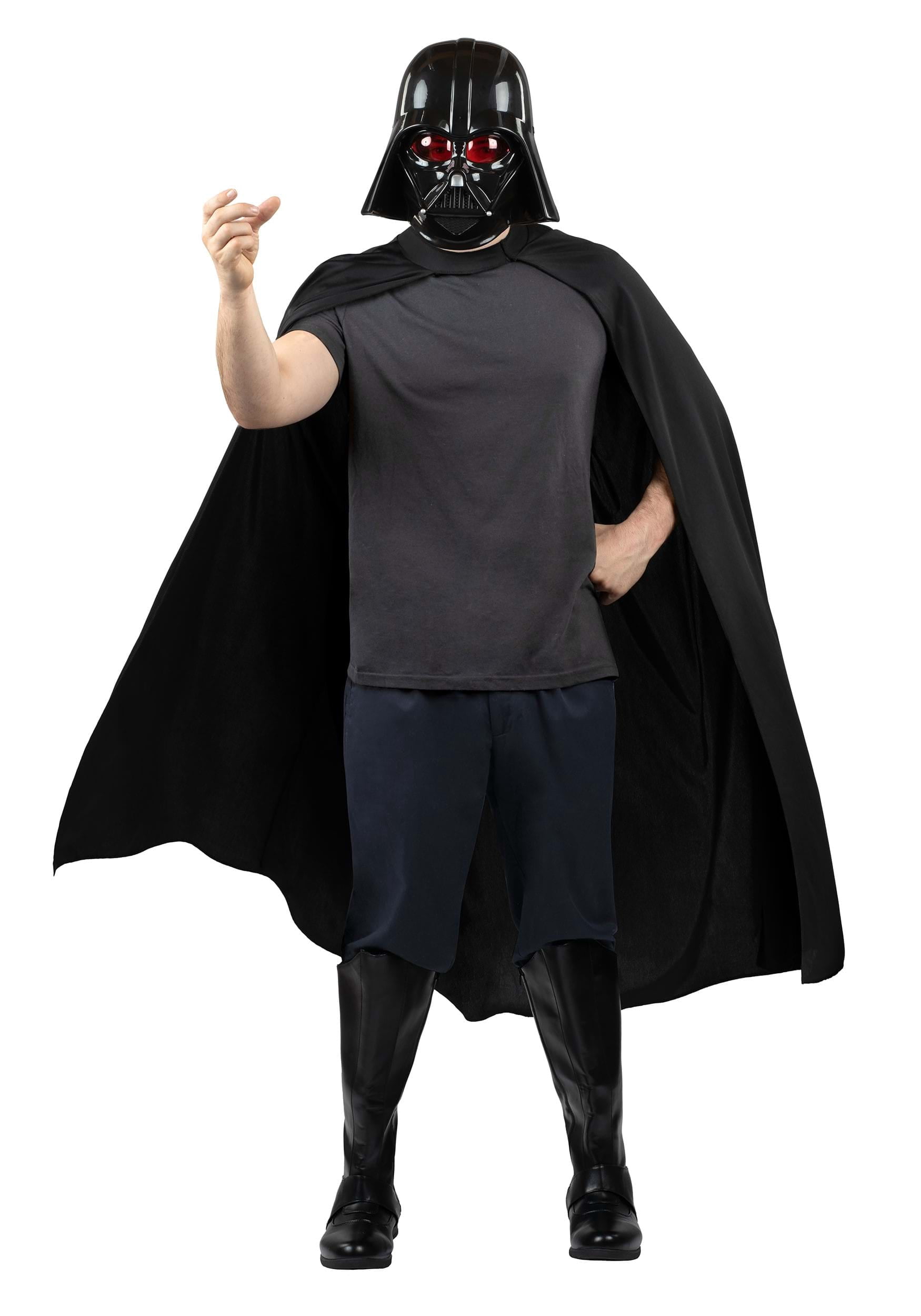 Jazwares Darth Vader Mask and Cape Costume Black Plastic Polyester For ...