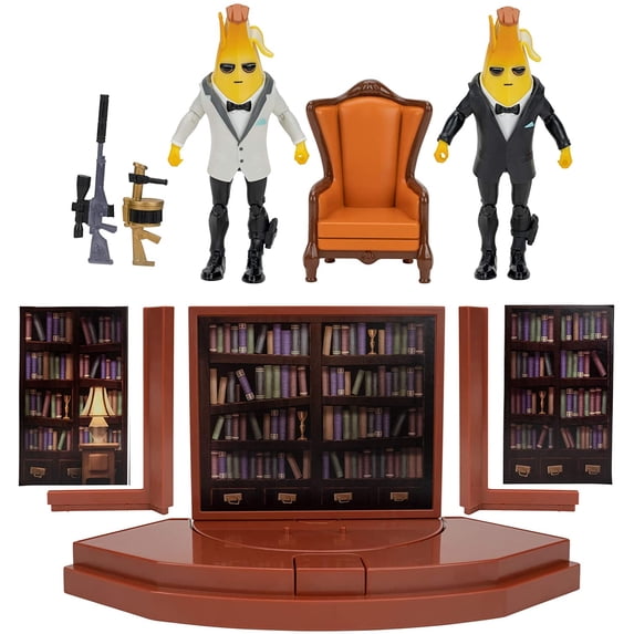 Jazwares Fortnite Legendary Agent Peely's Room Action Figure Set, 6 ...