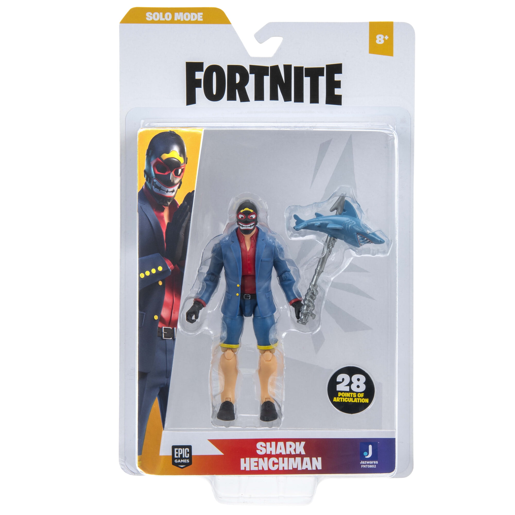 Jazwares Fortnite Solo Mode Series Shark Henchman 4-in Action Figure ...