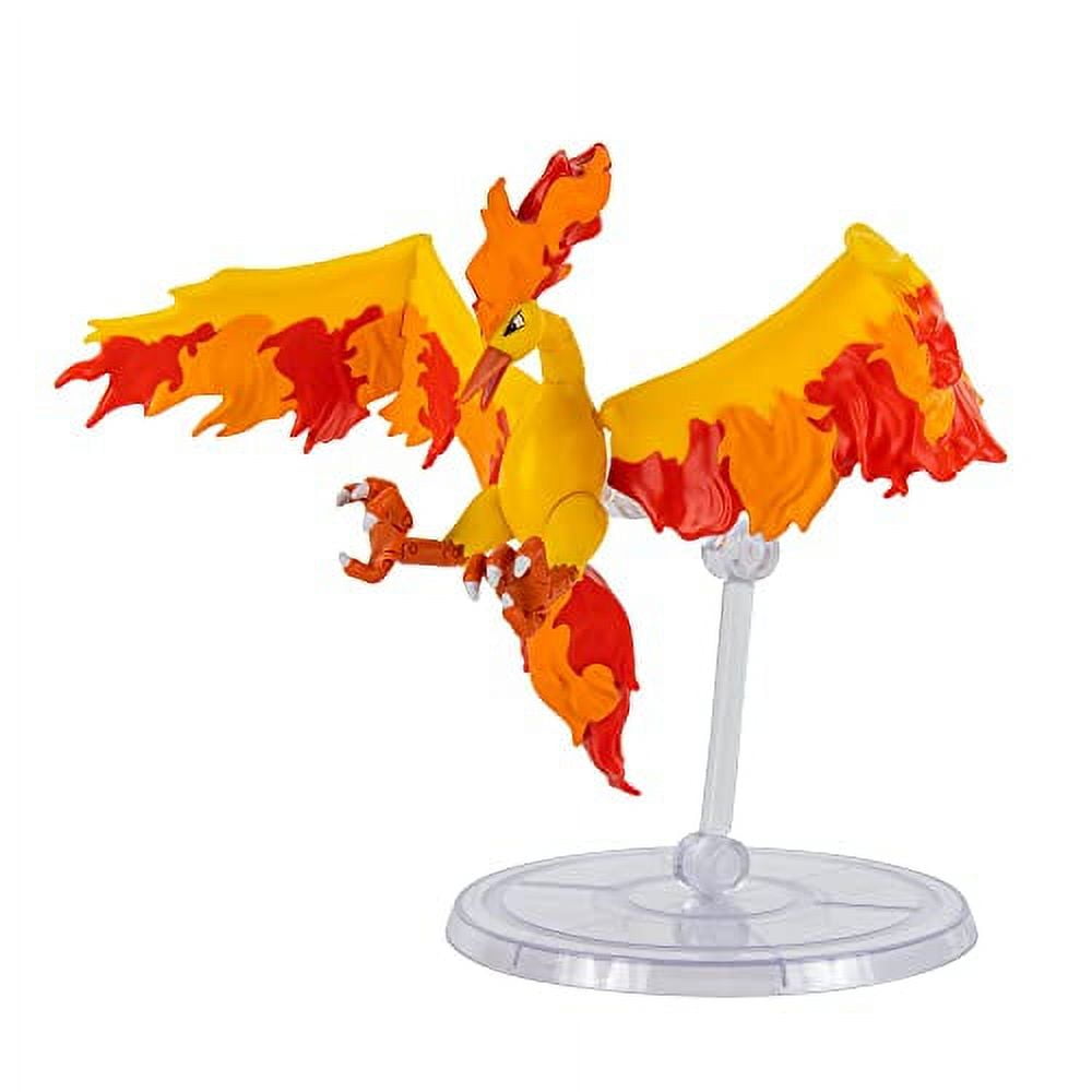 Jazwares 6" Moltres Pokemon Figure Toy with Stand - Officially Licensed ...