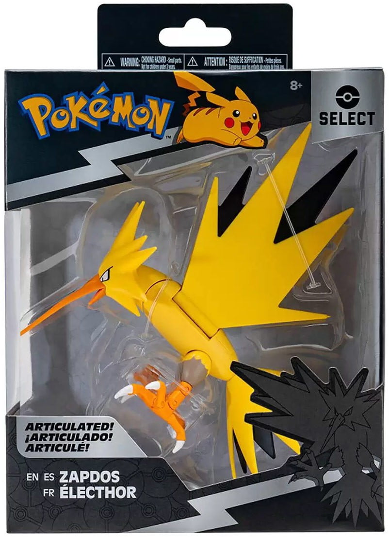 Jazwares Pokemon Select Series 2, Super-Articulated 6-Inch Zapdos ...