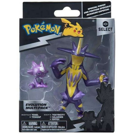 Jazwares Pokemon Select Toxel & Toxtricity Evolution Figure 2 Pack ...