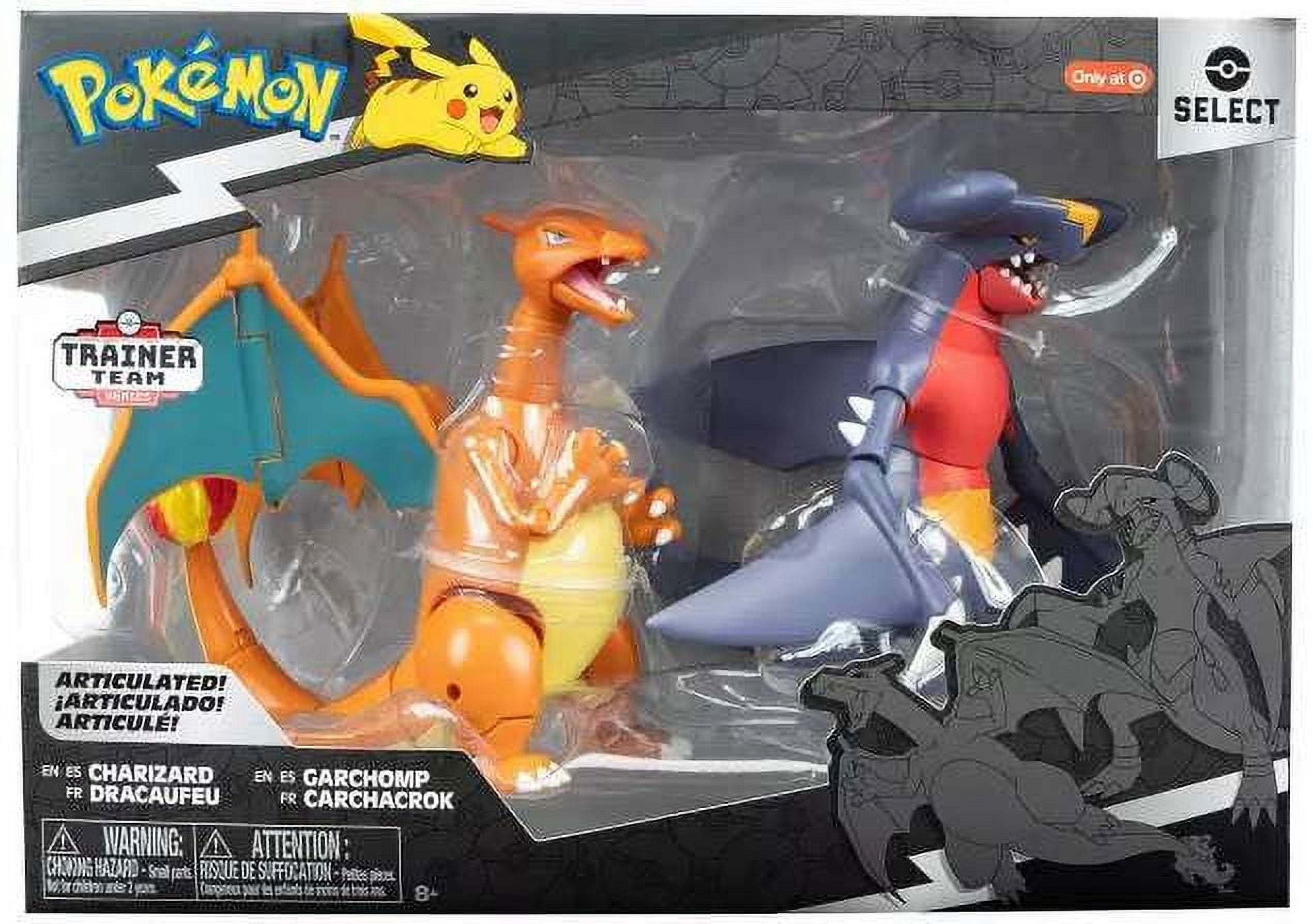 Pokemon Trainer Team Series: Charizard & Garchomp 6-Inch Articulated ...