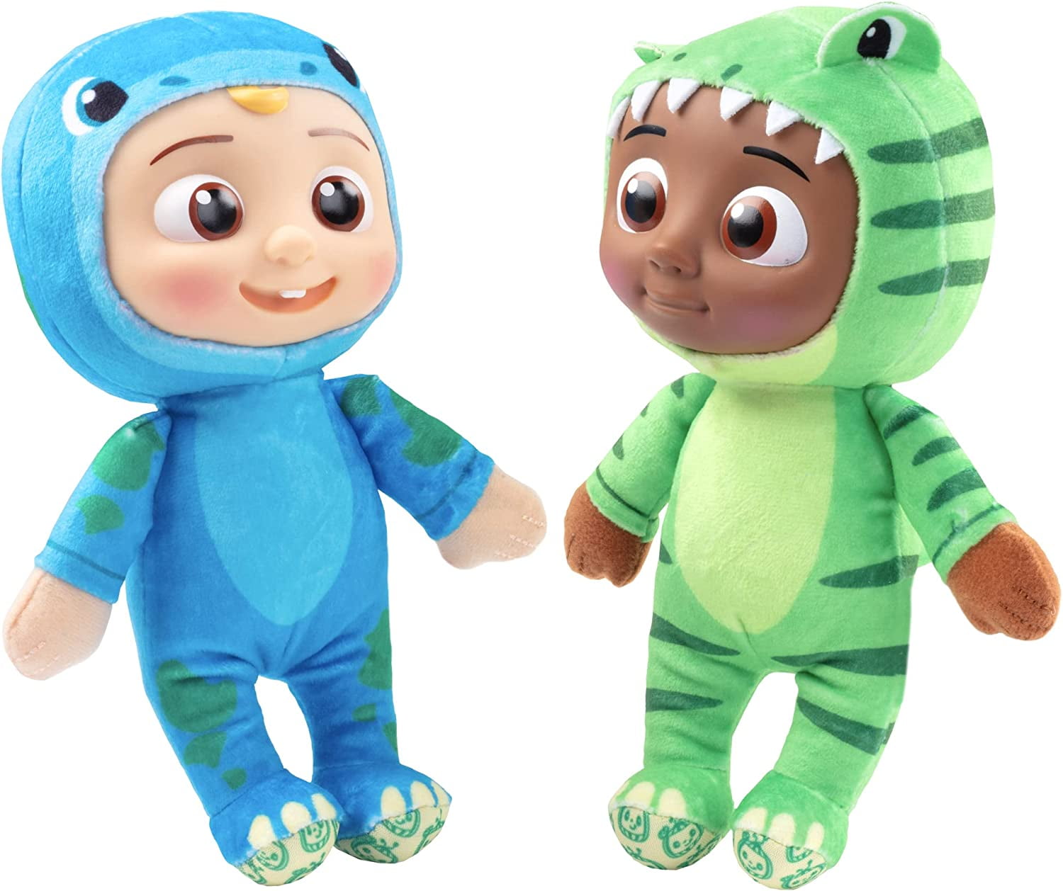 "Cocomelon Toddler's JJ & Cody Dinosaur Plush Toys, 2 Pack - 8"" Doll ...