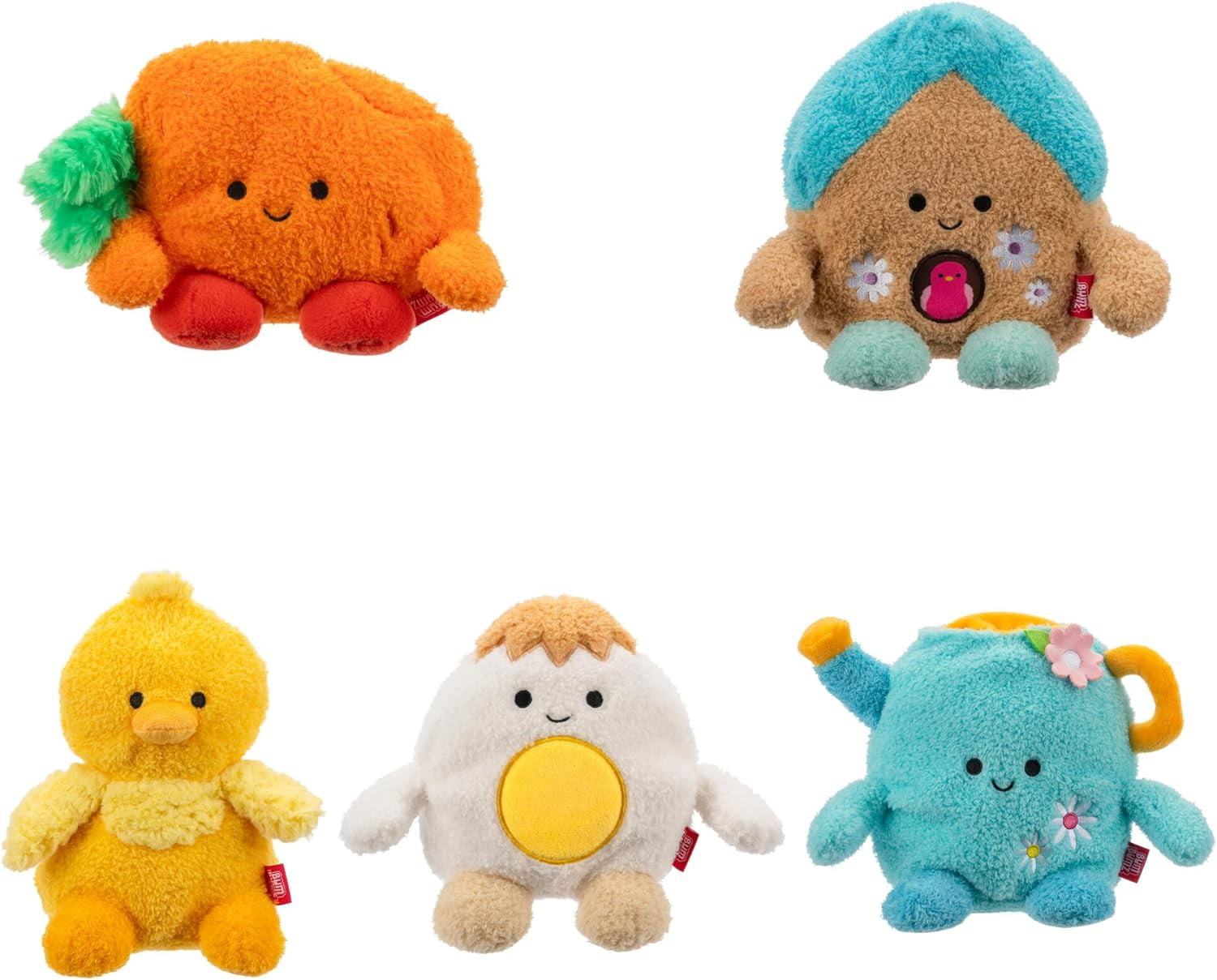Jazwares Unique Stuffed Animals & Plush Toy, Soft fabric, 5 Count ...