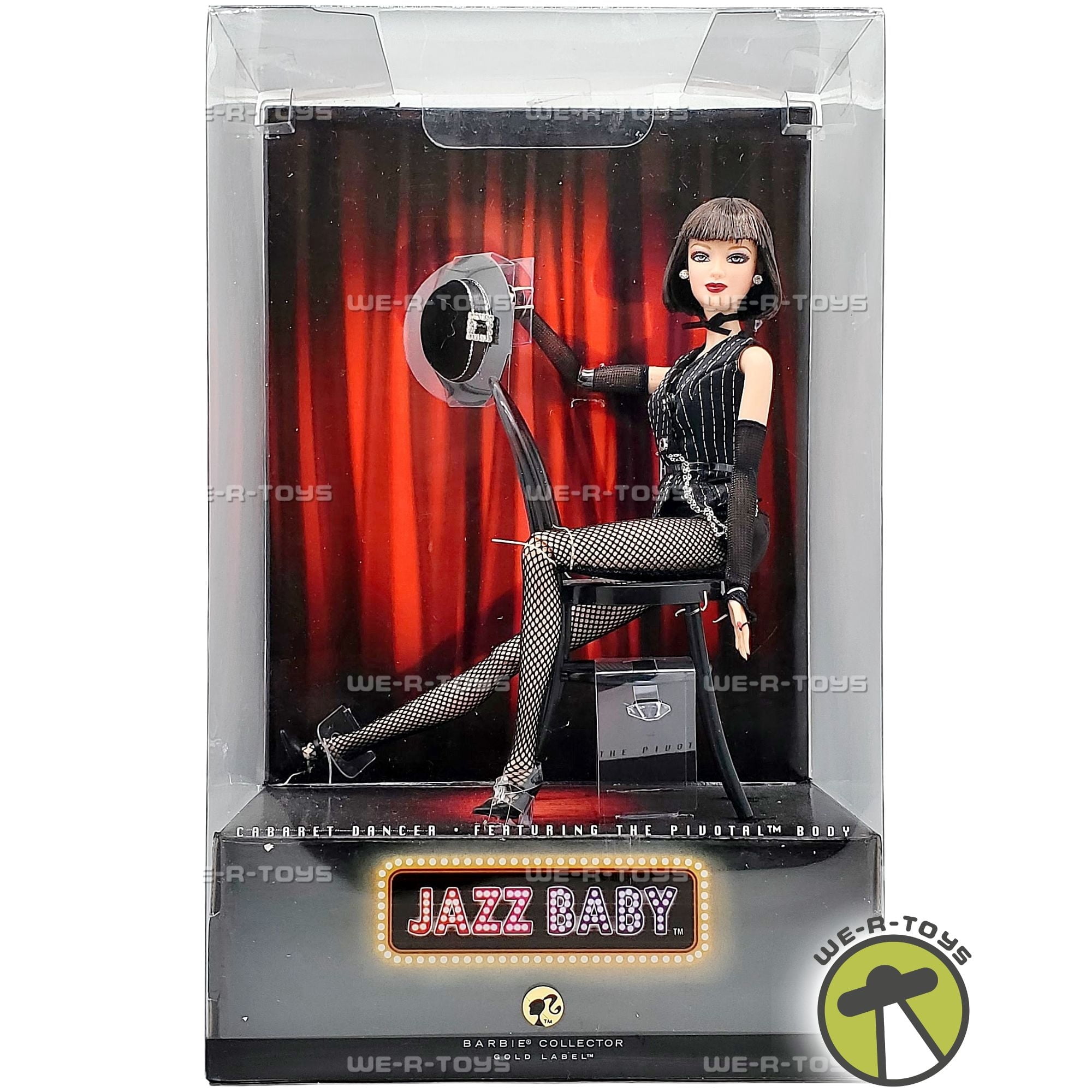 Jazz Baby Cabaret Dancer Barbie Doll Brunette with Pivotal Body Gold ...