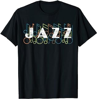 Jazz Band Festival Music Notes Retro Colors Musician Student T-Shirt ...