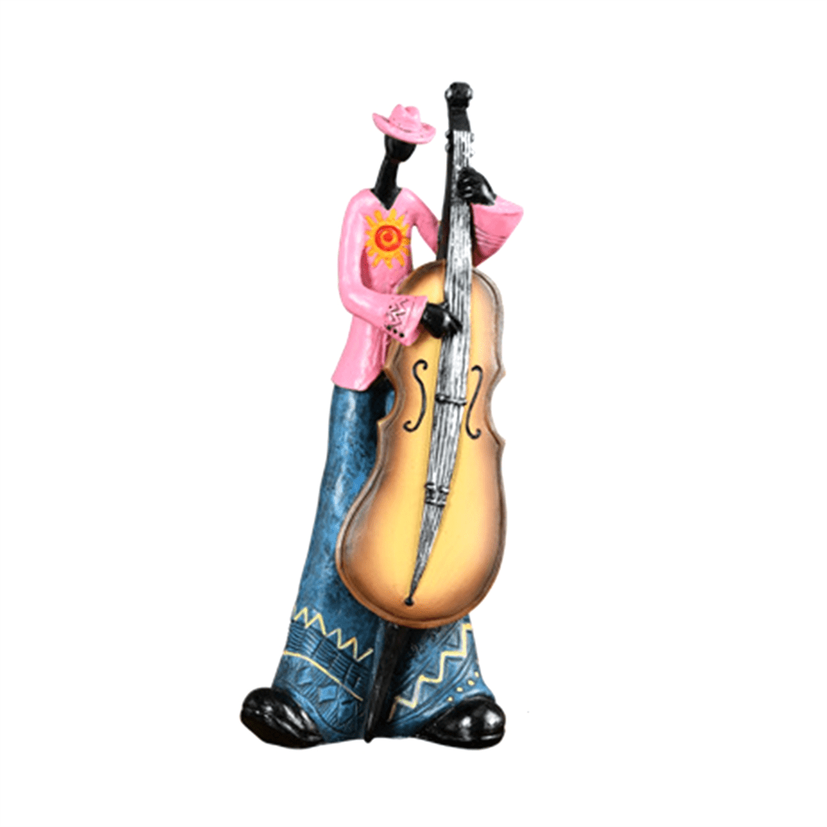 Jazz Band Player Figurines Vintage Musician Figure Resin Statues ...