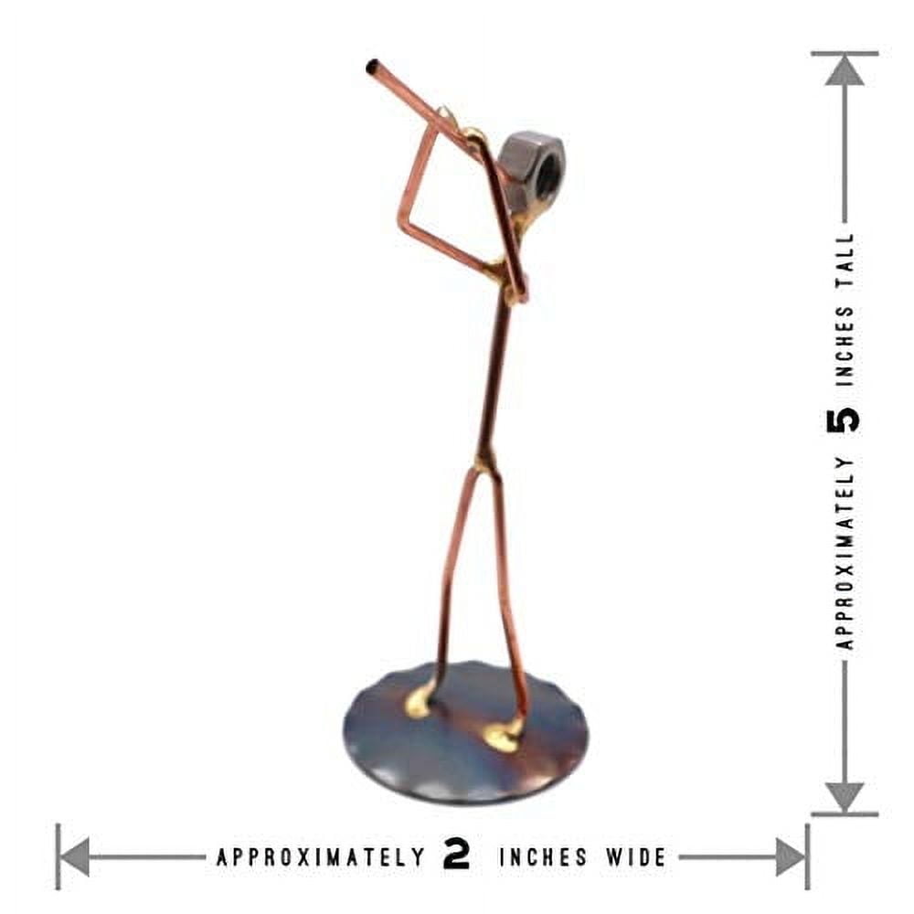 Jazz Clarinet Collectible Handmade Metal Art Figurine, Desk Accessories ...