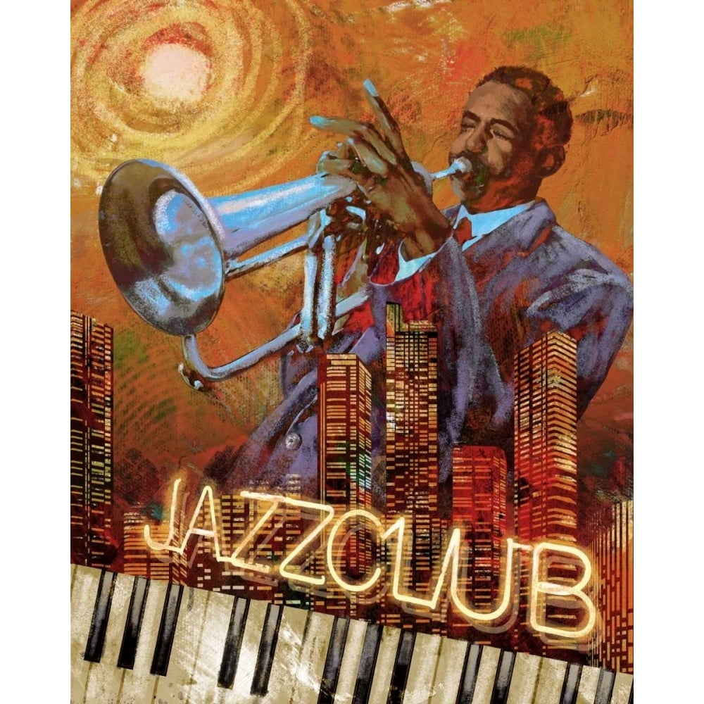 Jazz Club Poster Print by Conrad Knutsen - Walmart.com