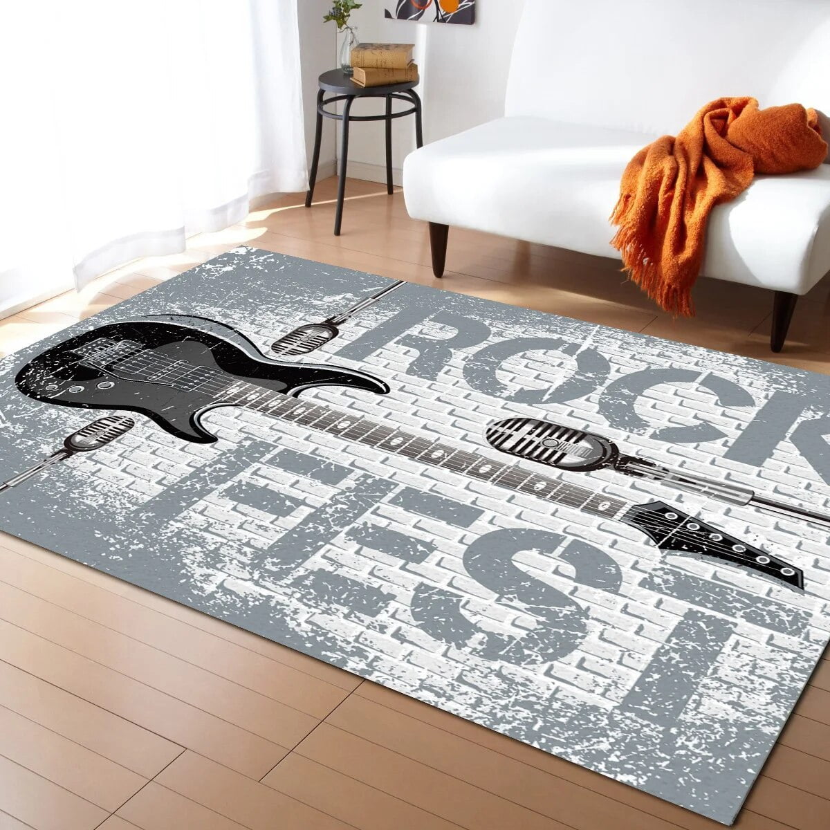 Jazz Drum Music Equipment Carpets for Living Room Household Bedside ...