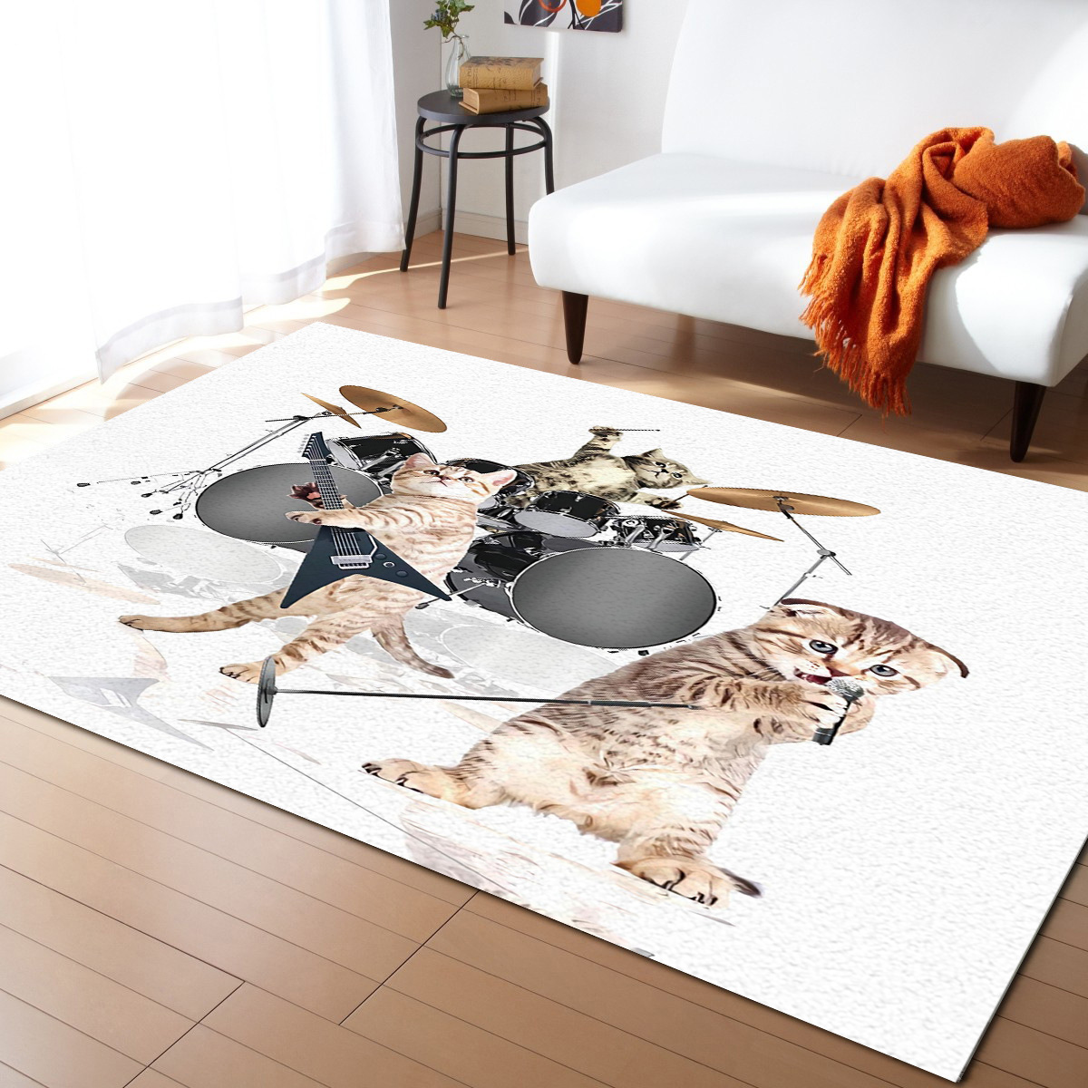 Jazz Drum Music Equipment Carpets for Living Room Household Bedside ...