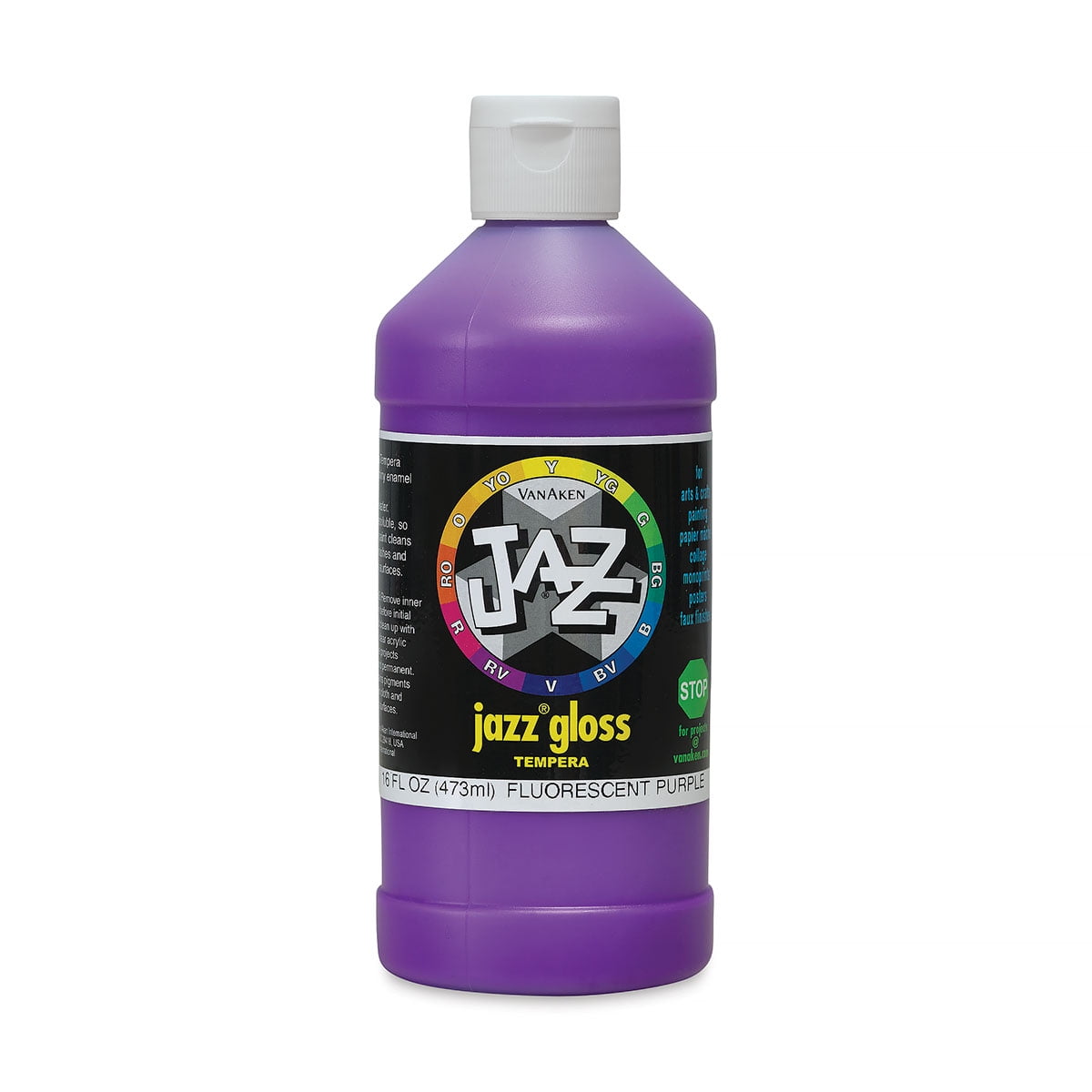 Jazz Gloss Tempera - Gloss, Fluorescent Purple, 16 oz bottle - Walmart.com
