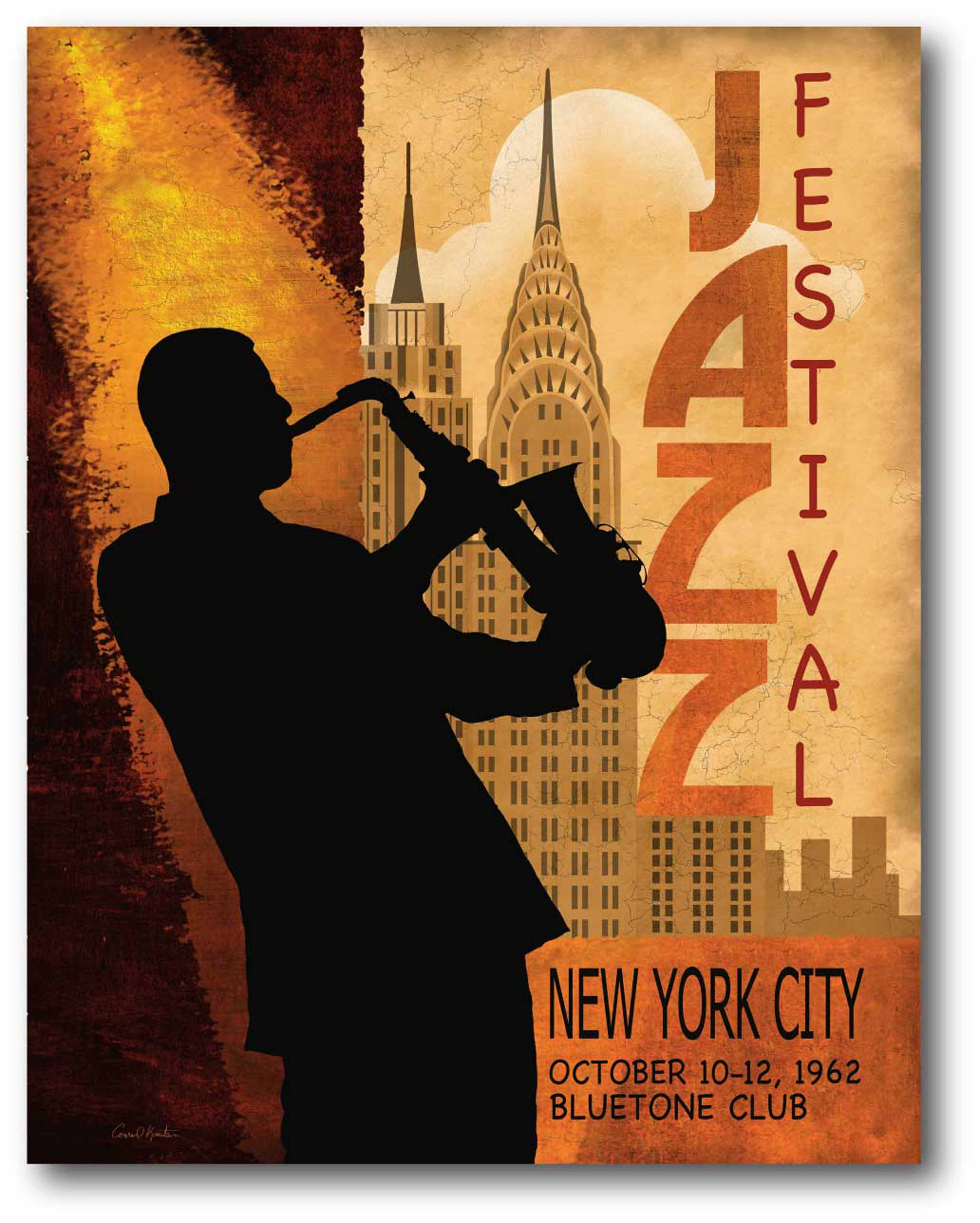 Jazz II Gallery-Wrapped Canvas Wall Art, 16x20 - Walmart.com