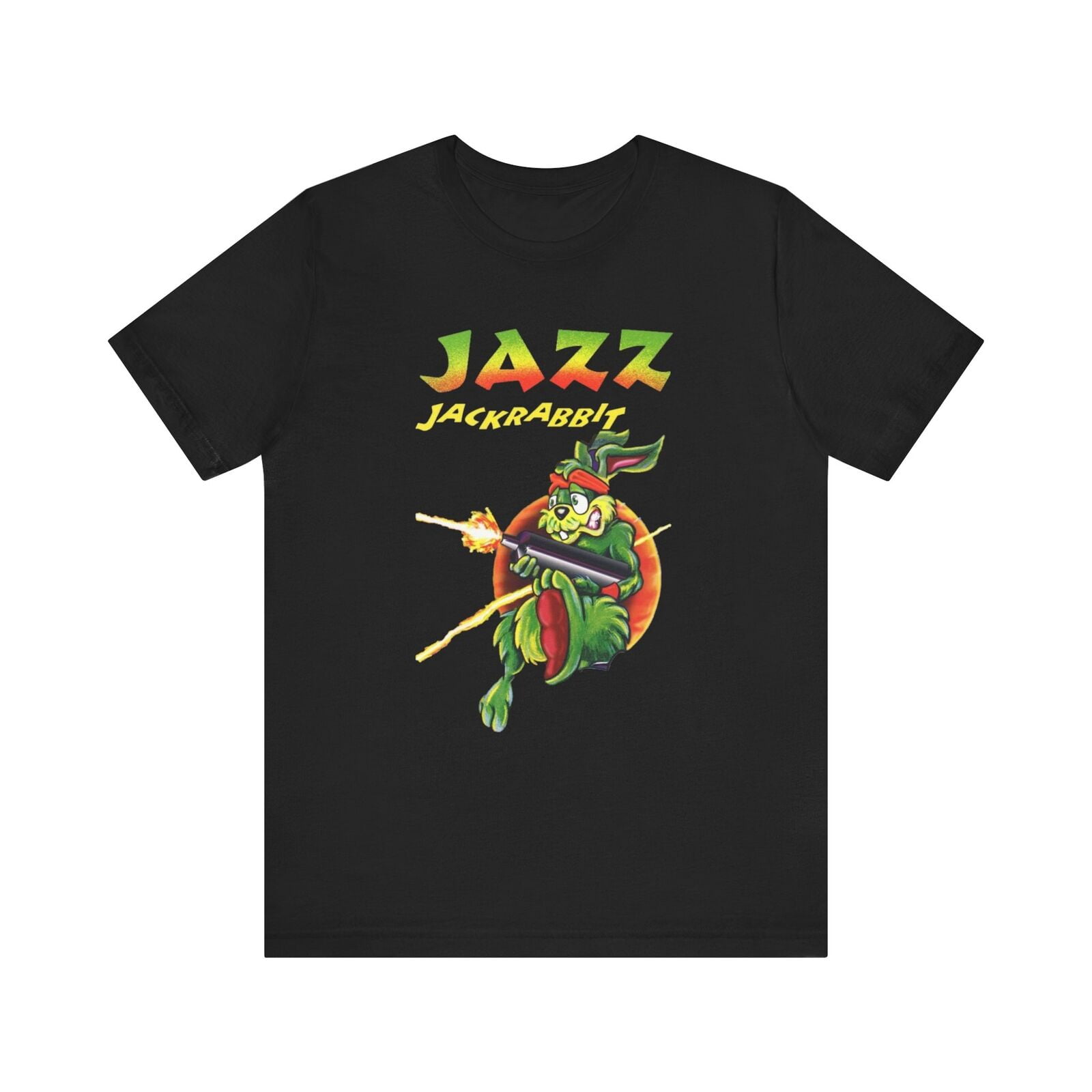Jazz Jackrabbit PC DOS Retro Style Cover Art Unisex Jersey Short Sleeve ...