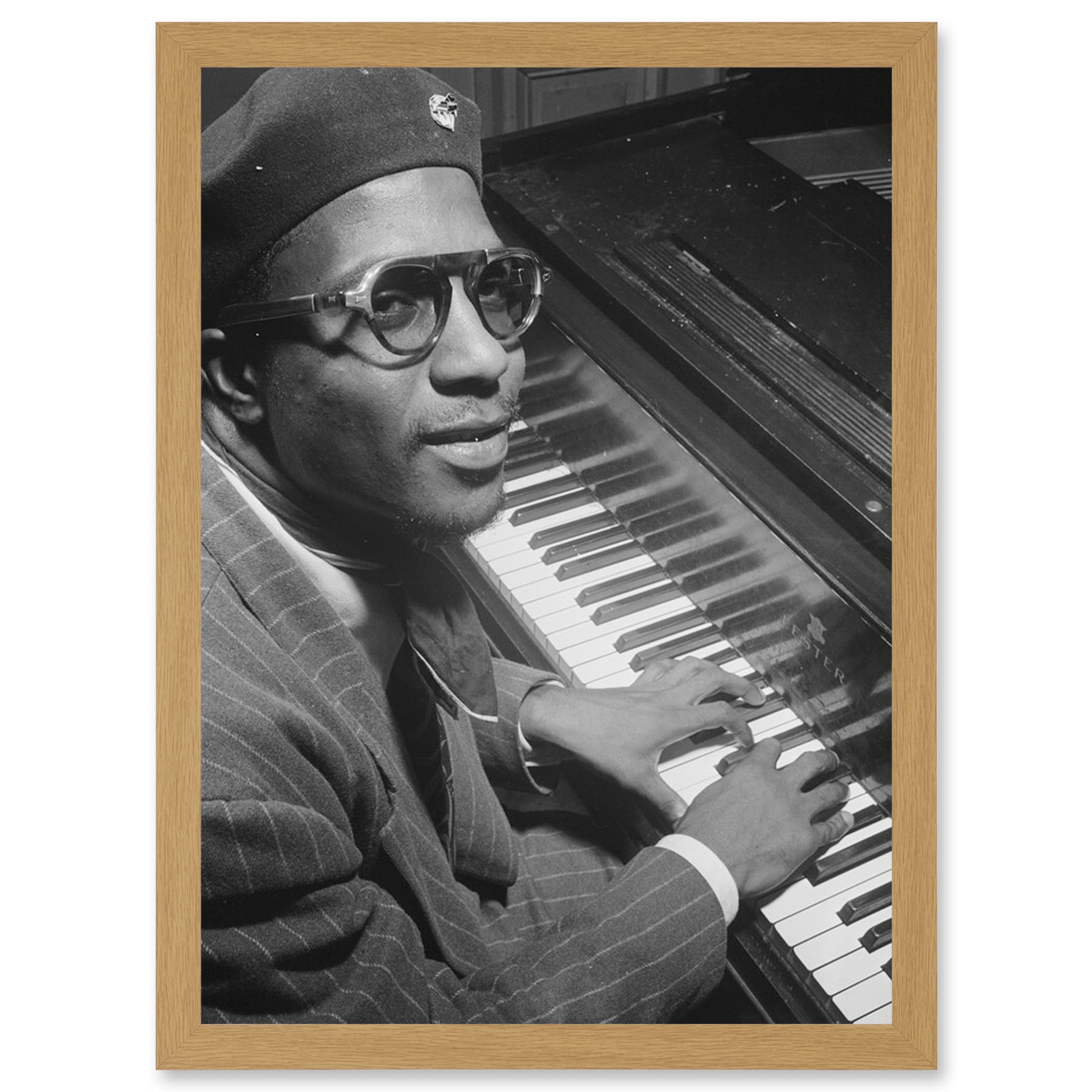 Jazz Legend Thelonious Monk Cool Black & White A4 Artwork Framed Wall ...