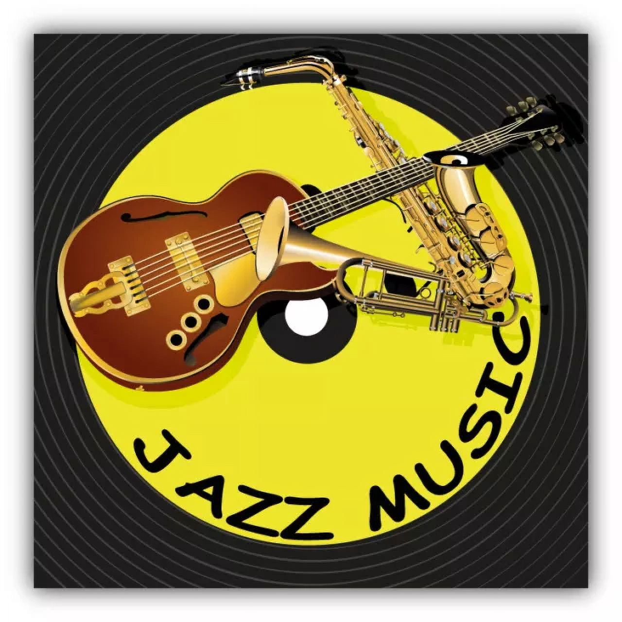 Jazz Music Label Sticker Phone Decal Water Bottle Stickers Car Decals ...