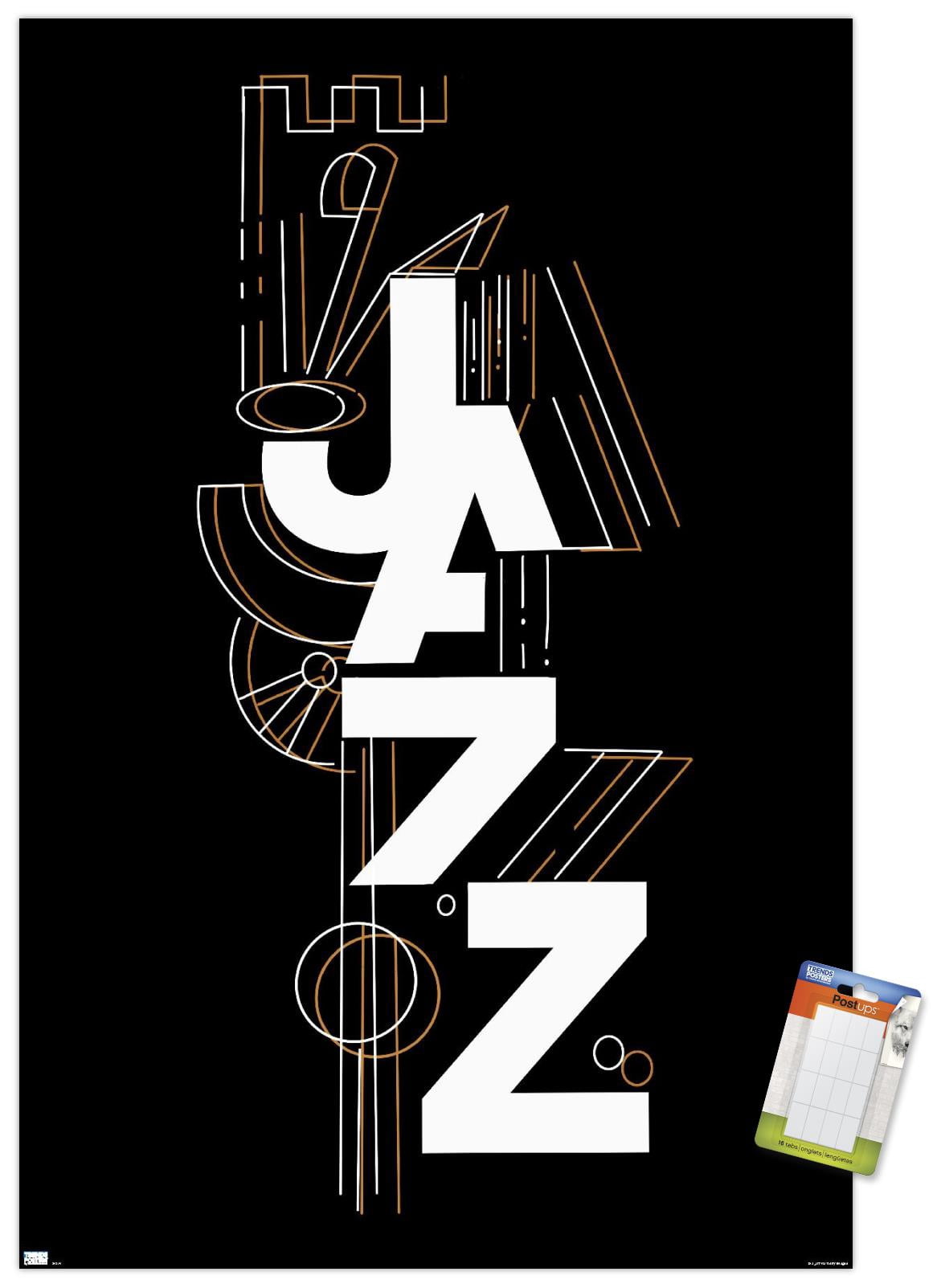 Jazz - Typography Wall Poster, 22.375" x 34" - Walmart Business Supplies
