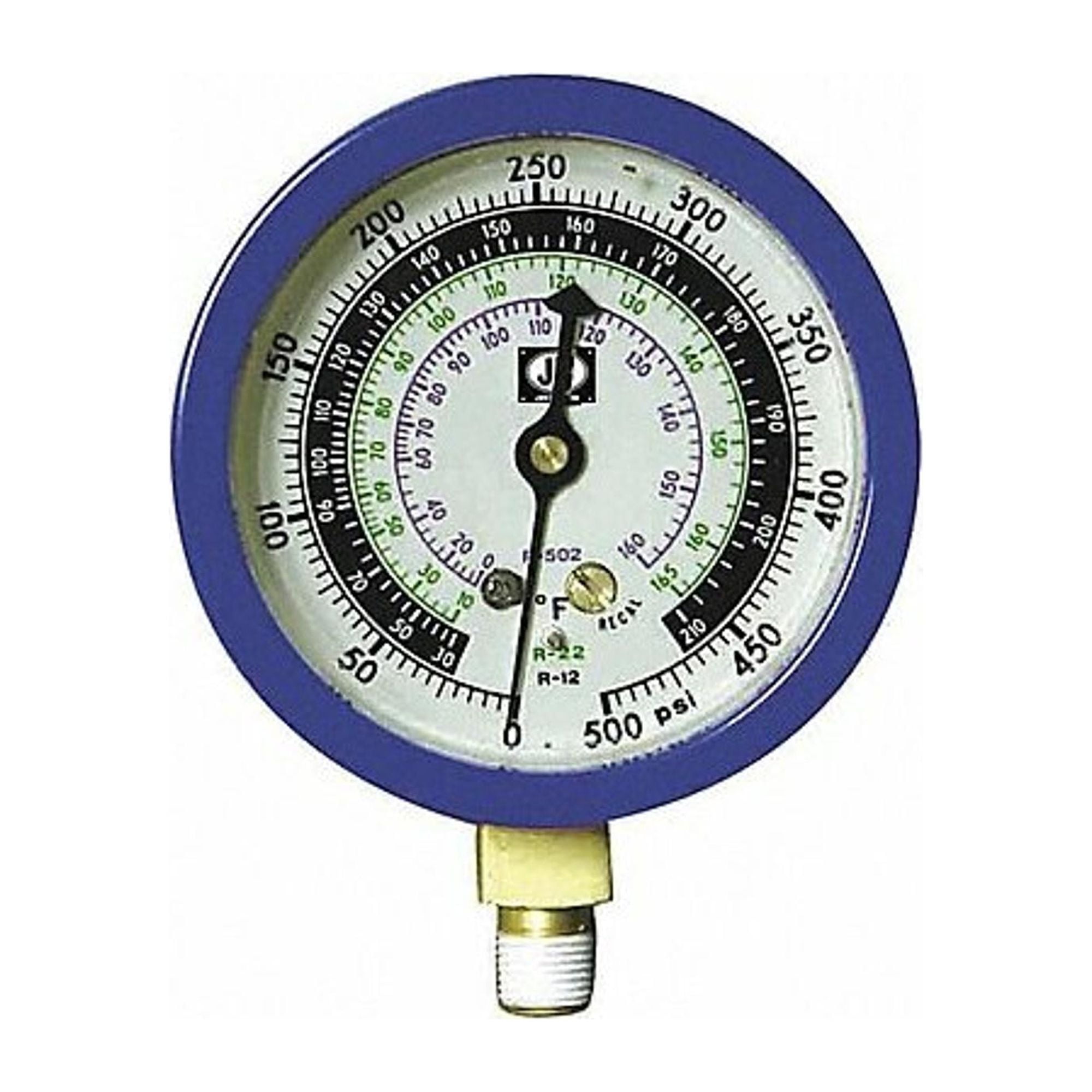 Jb Industries Low Side Gauge, 3 1/8 in Dia, Blue M2-870 - Walmart.com