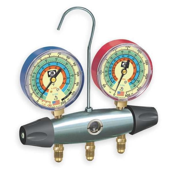 Jb Industries Manifold Gauge Set,6 ft Hose,2 Valves 24078 - Walmart.com