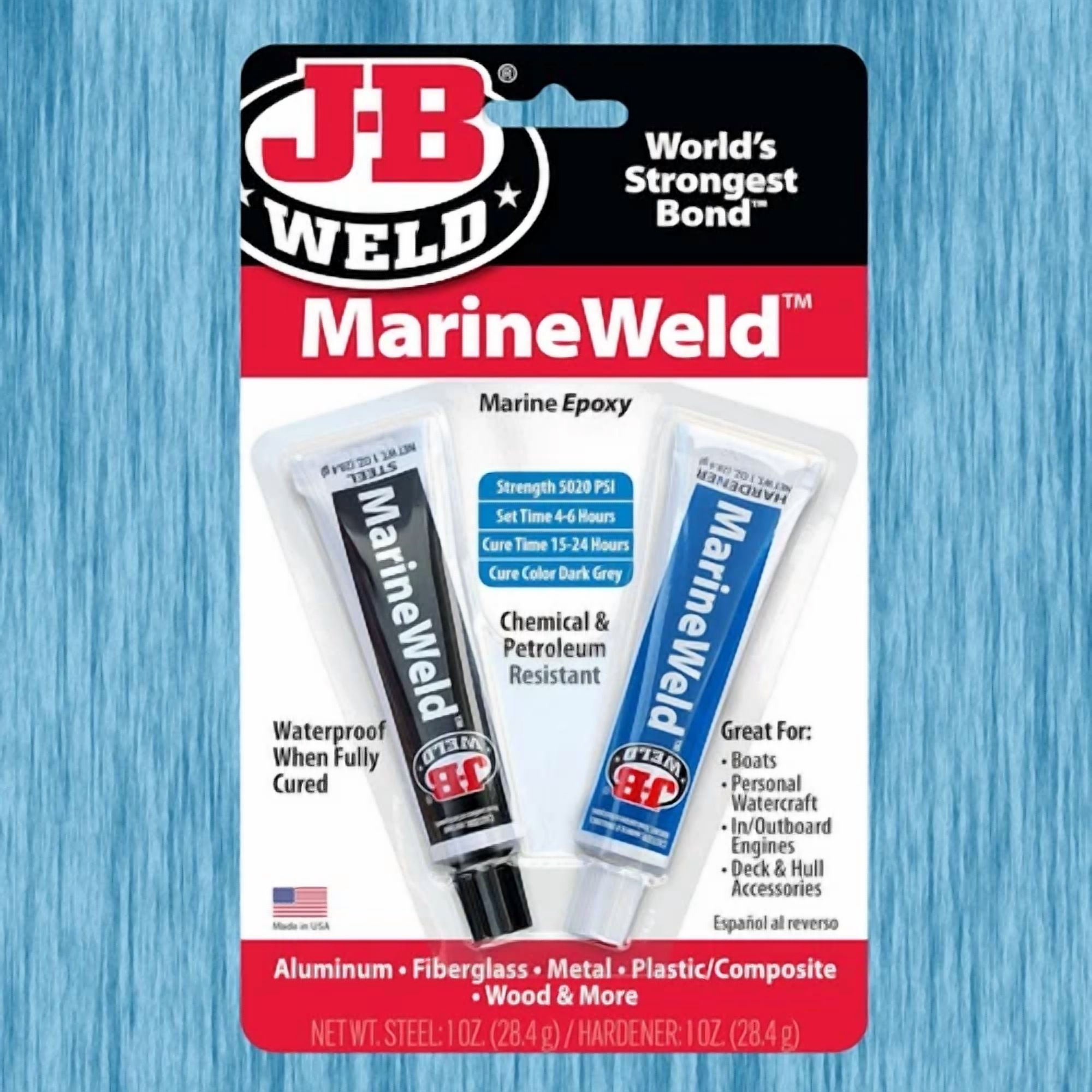 Jb Weld New 8272 Marineweld 2Oz. Marine Epoxy - 2 Oz - Walmart.com