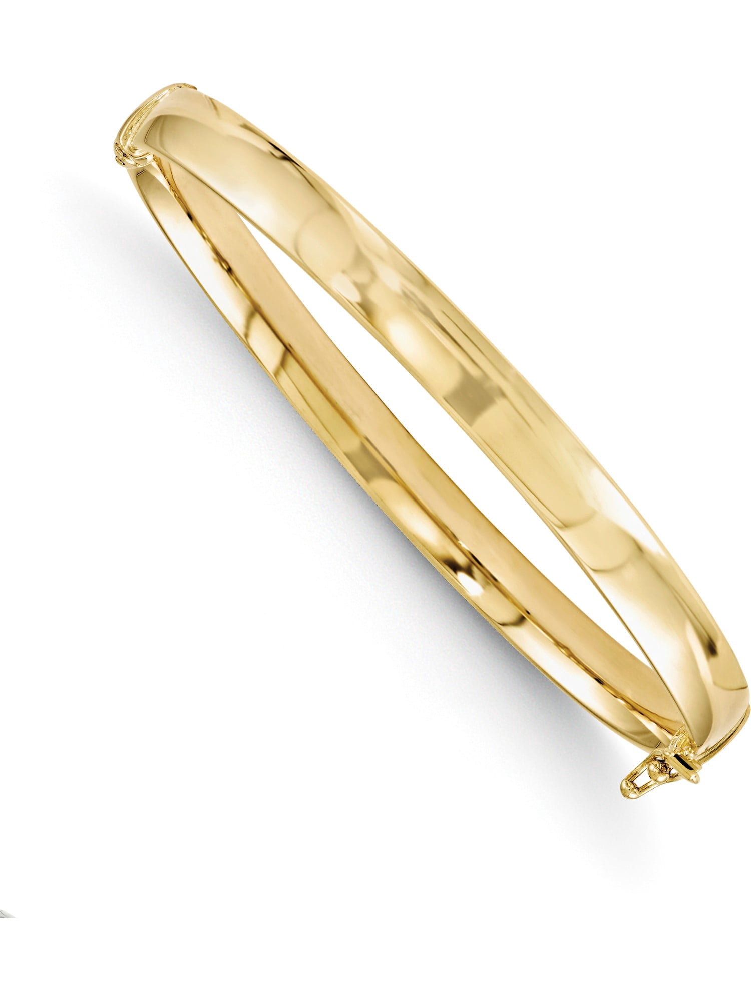 JbSPs 10K Yellow Gold 5.9mm Bangle - Walmart.com