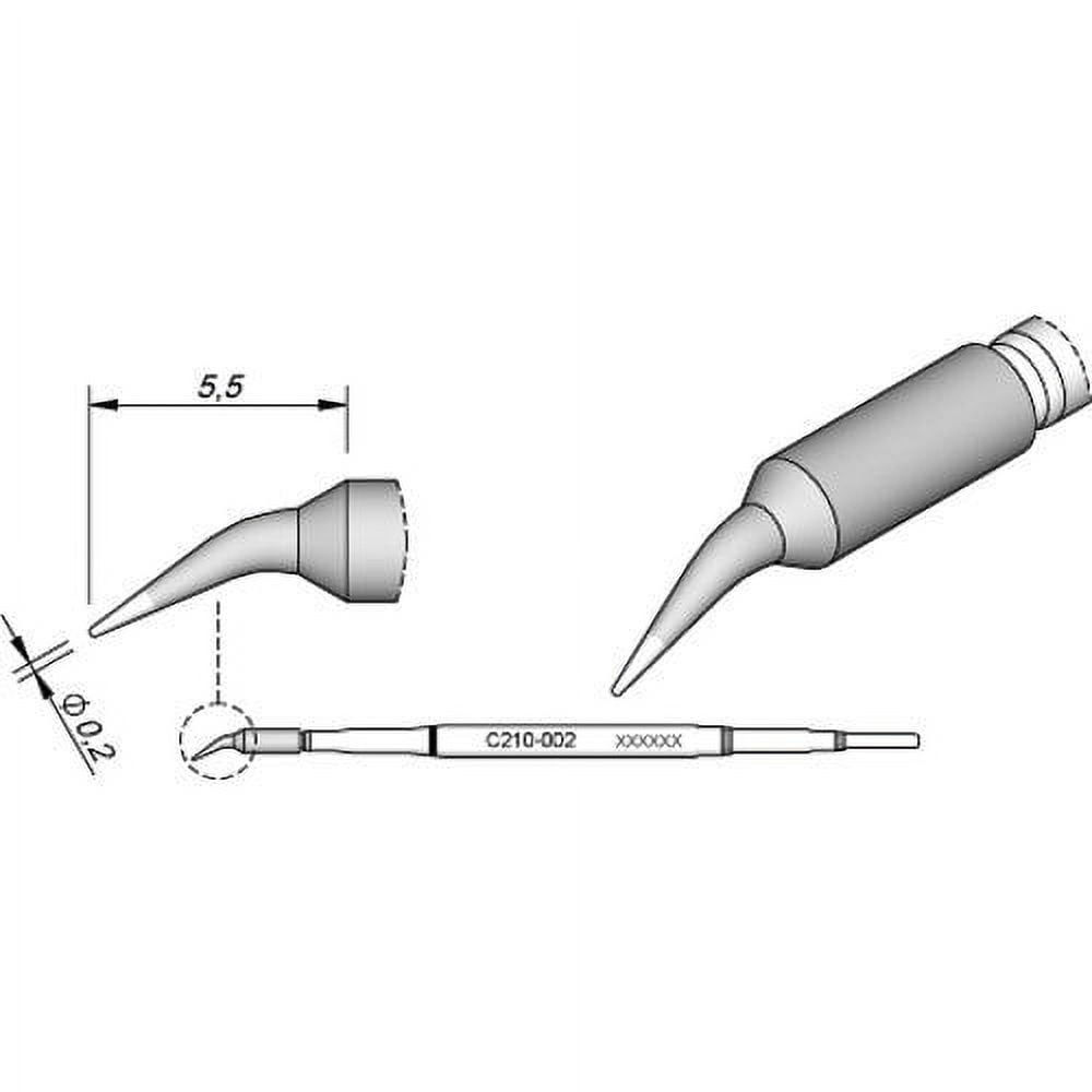 Jbc C210002 Soldering Tip for T210 Spitz - Walmart.com