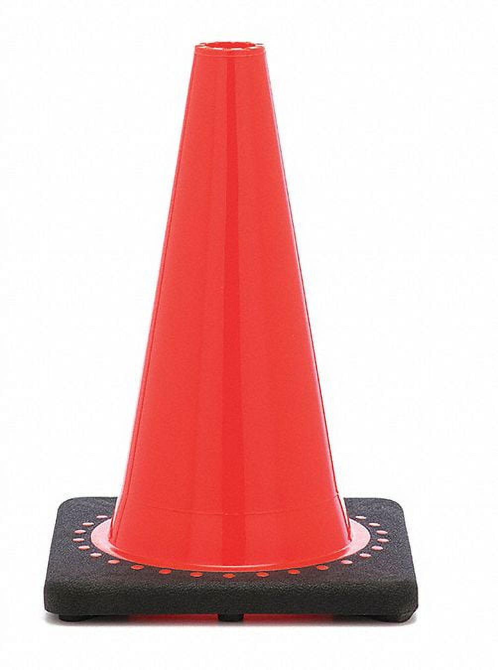 JBC Orange Traffic Cone, 12in., Black Base - Walmart.com