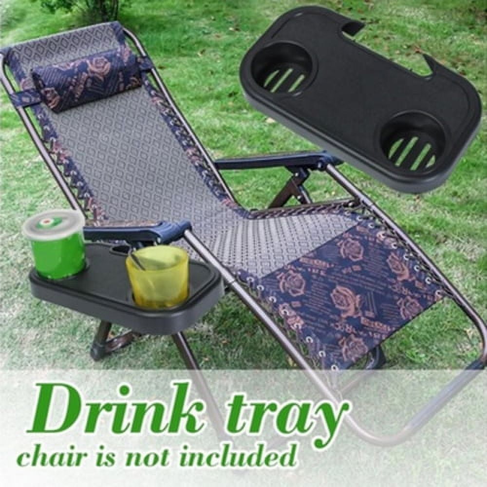 Jbhelth Portable Folding Chair Side Tray Casual for Drink Camping ...